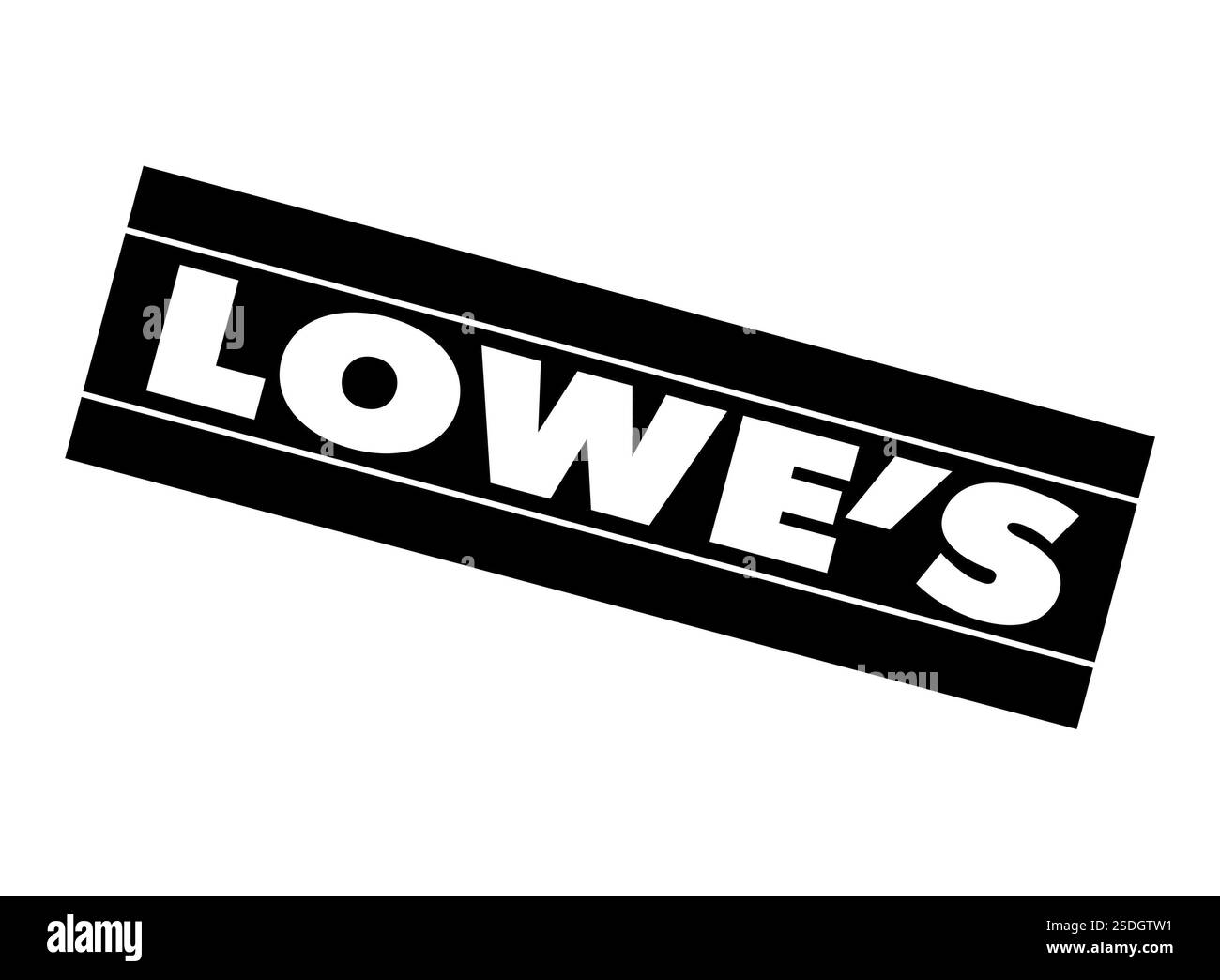 Rotated to right, Lowes Logo 1958, Historic Logo from 1958 Stock Photo ...