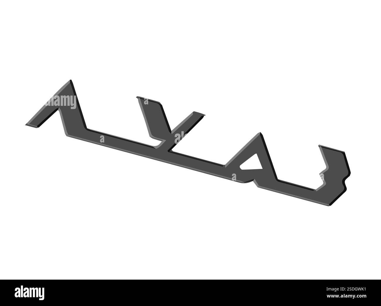 Rotated to right, Luaz Logo 1978, Car, Historic Logo from 1978 Stock ...