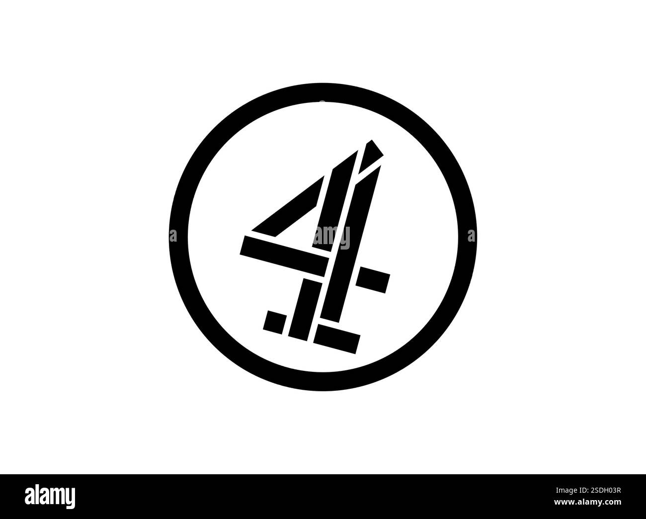 Rotated to right, Channel 4 Logo 1996, Old Logo from 1996 Stock Photo ...