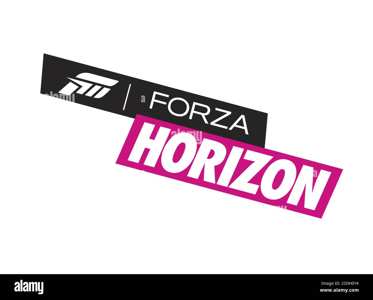 Rotated to right, Forza Horizon logo, Games, Logo Stock Photo - Alamy
