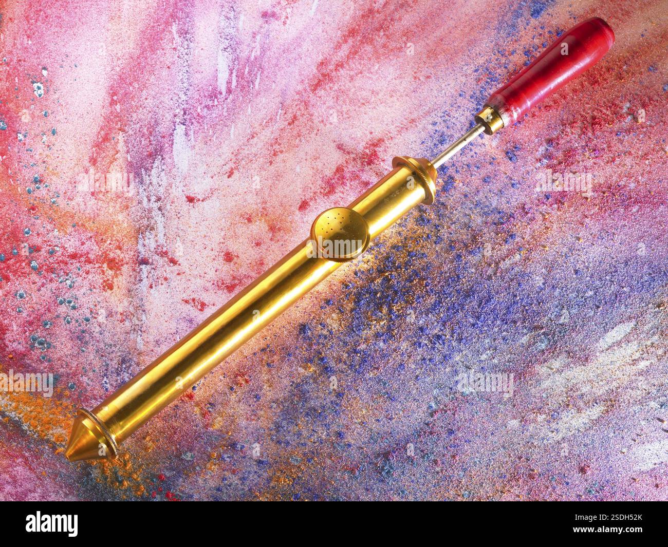 Colors with pichkari for Holi or Phagwa called Festival of Colors Stock ...