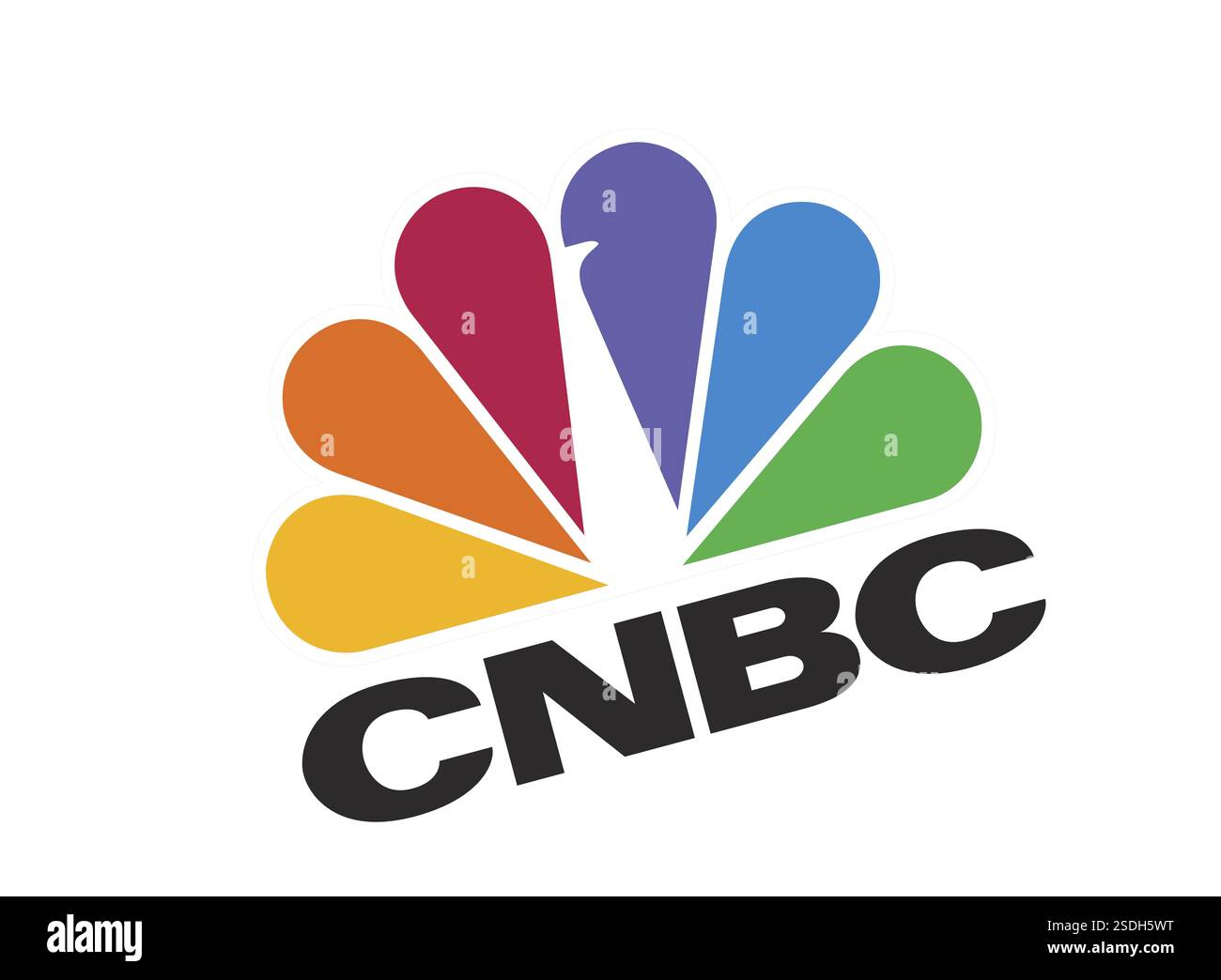 Rotated to left, CNBC Logo 1996, Media & TV, Old Logo from 1996 Stock ...