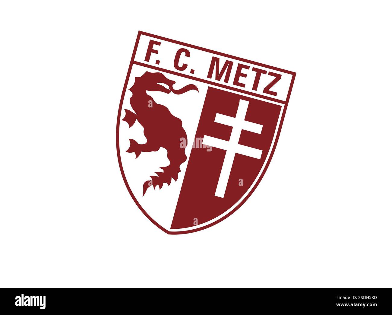 Rotated to right, FC Metz Logo 2000, Soccer, Historic Logo from 2000 ...