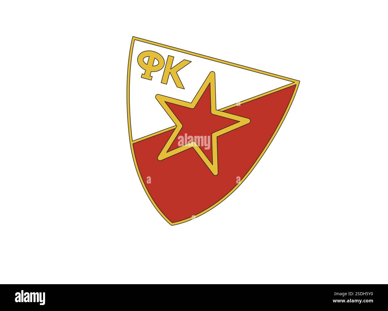Rotated to right, Crvena Zvezda Logo 1971, Soccer, Old Logo from 1971 ...