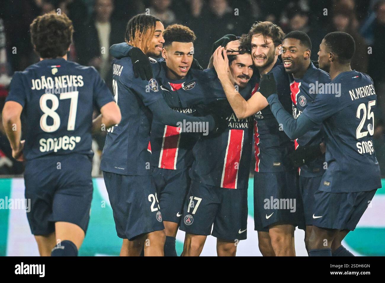 Vitor MACHADO FERREIRA (Vitinha) of PSG celebrate his goal with ...