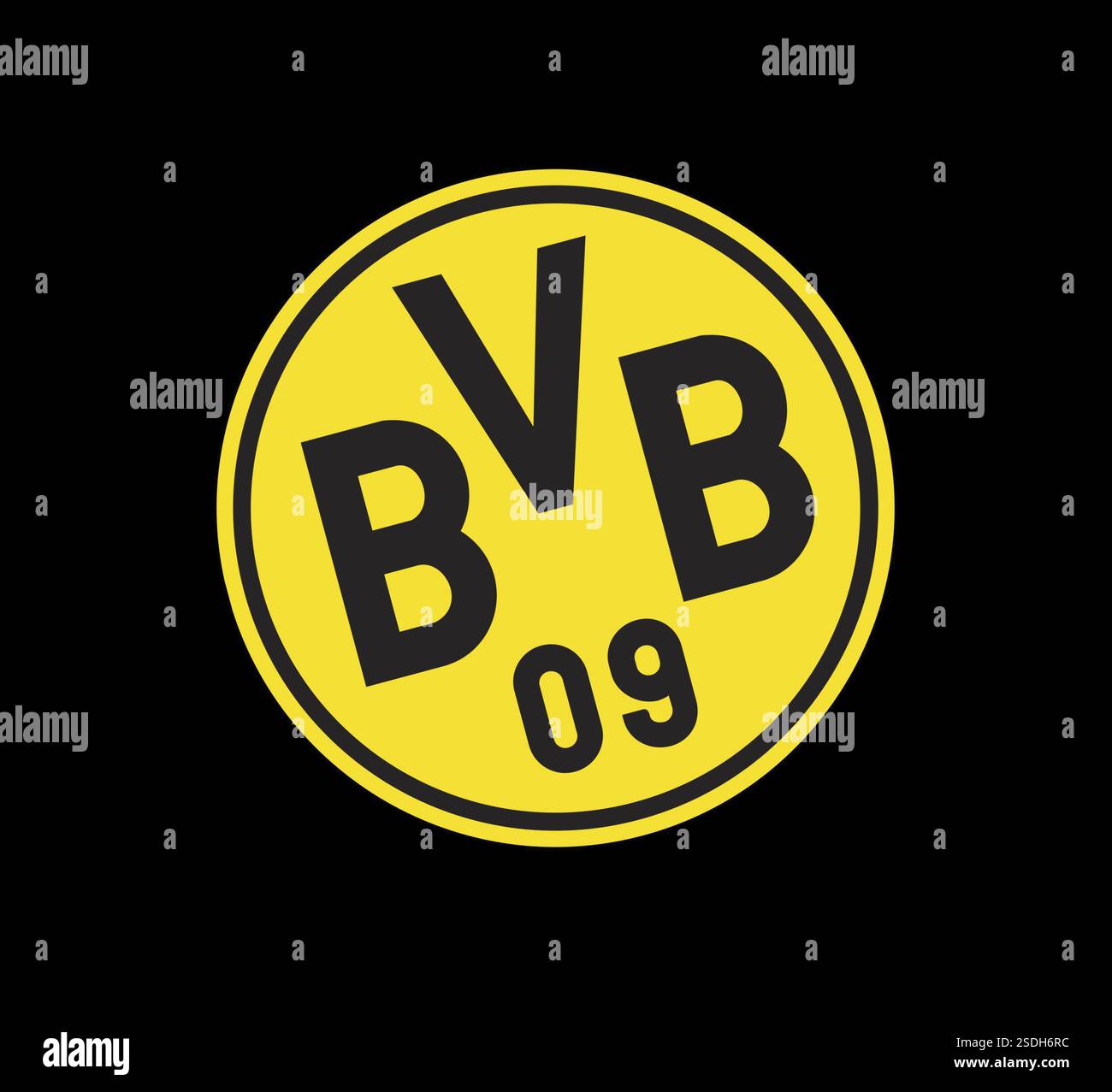 Rotated to left, BVB symbol, Soccer, Logo Stock Photo - Alamy
