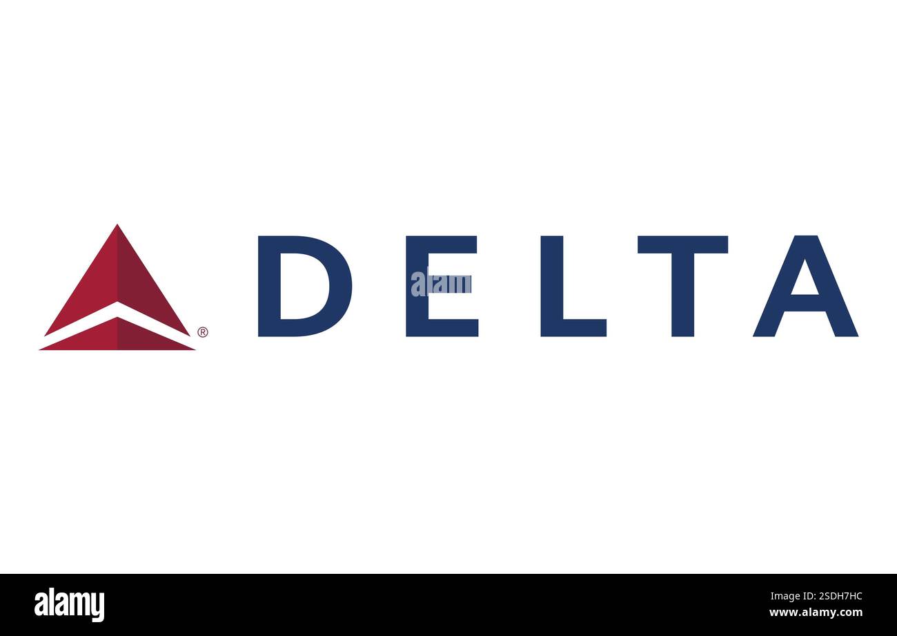 Delta Air Lines logo, Airline, Logo Stock Photo - Alamy