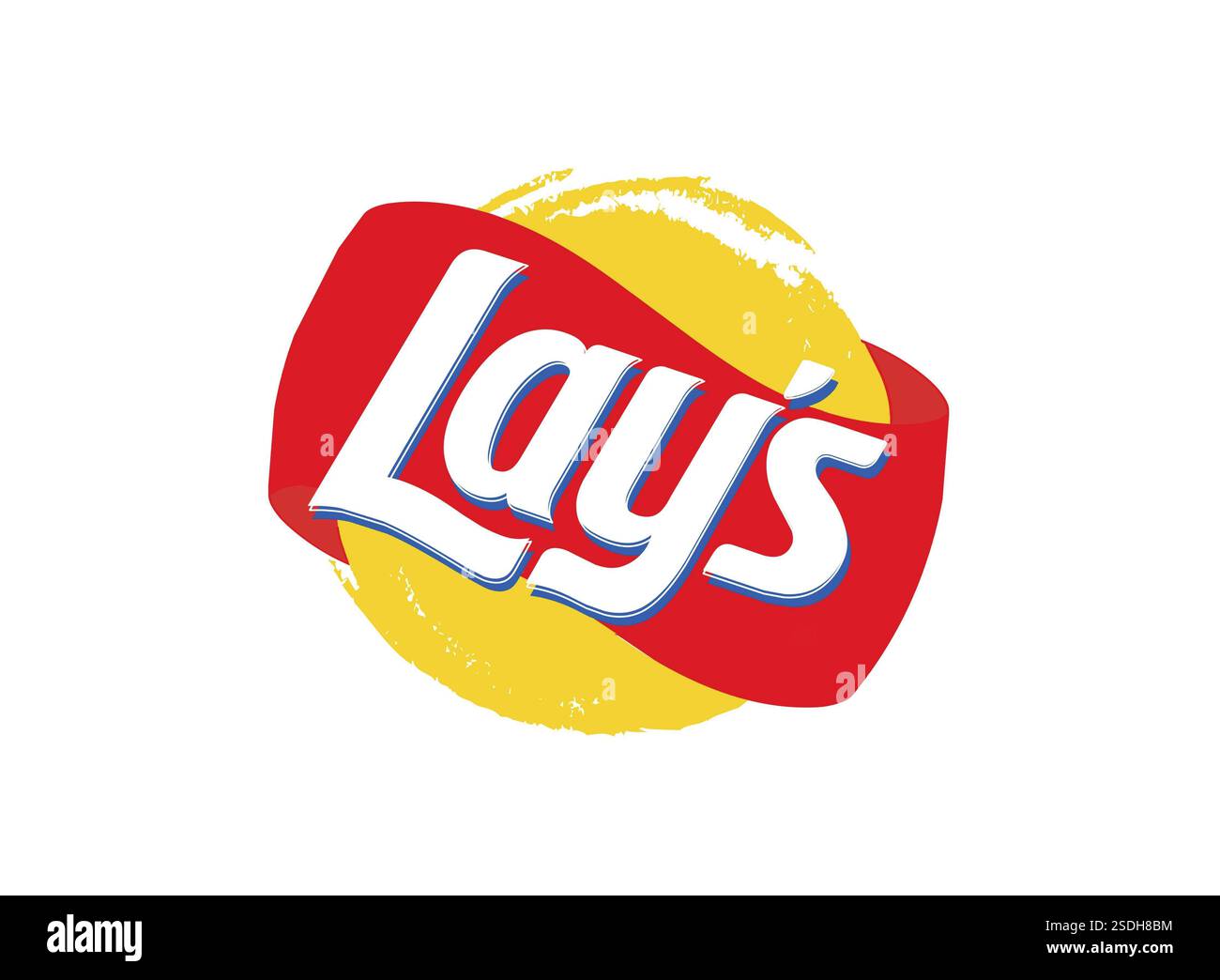 Rotated to right, Lays Logo 1997, Food, Historic Logo from 1997 Stock ...