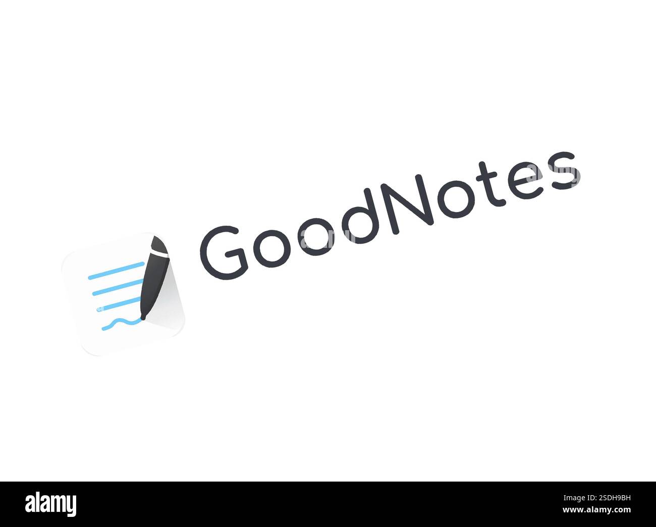 Rotated to left, Goodnotes Logo 2021, Software, Old Logo from 2021 ...