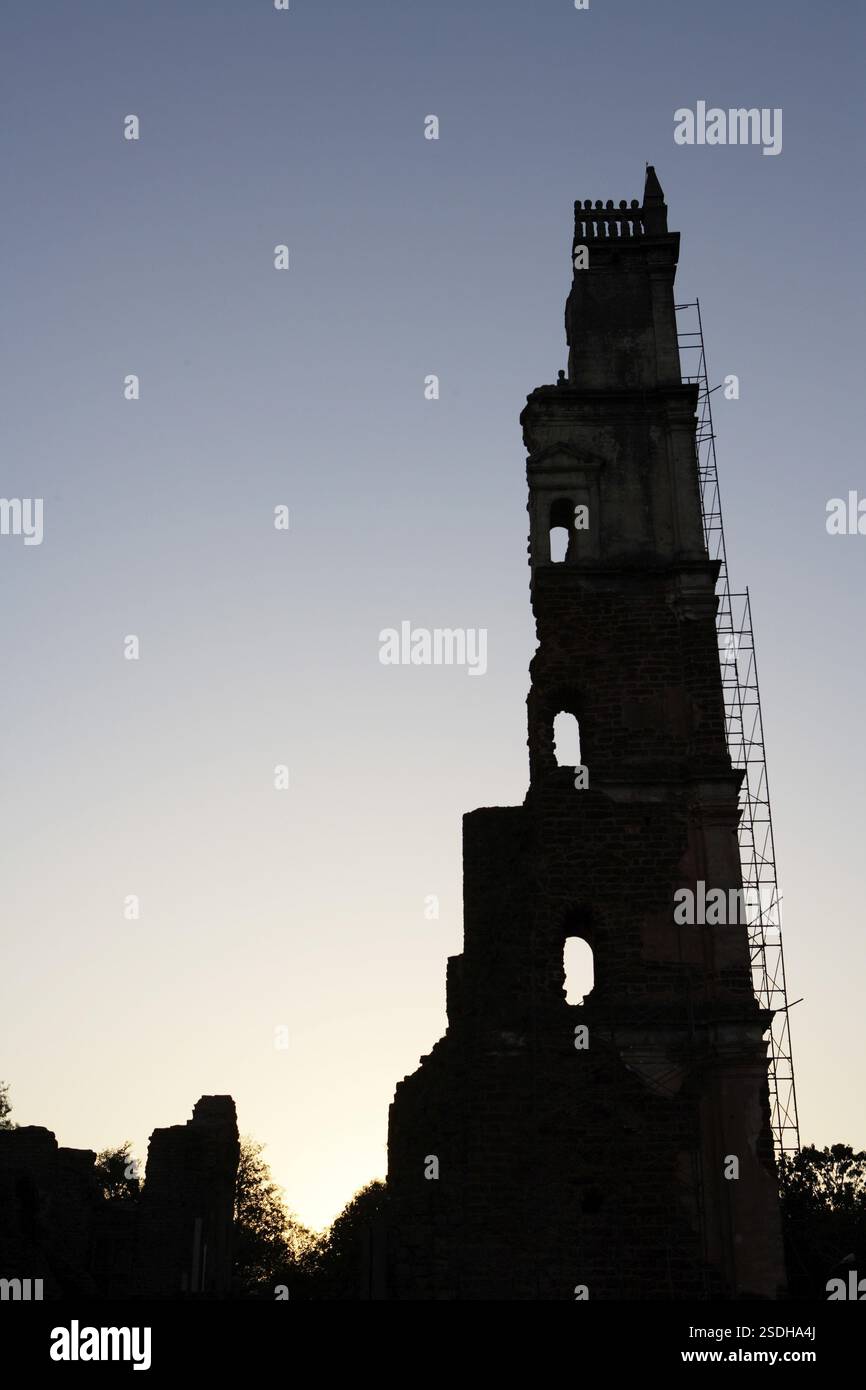 Tower Of The Church Of St. Augustine, UNESCO World Heritage Site, Old ...