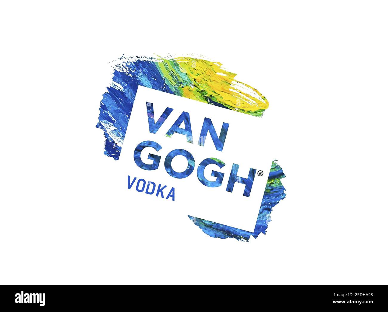 Turned to the right, Van Gogh Logo, Drink, Logo Stock Photo - Alamy