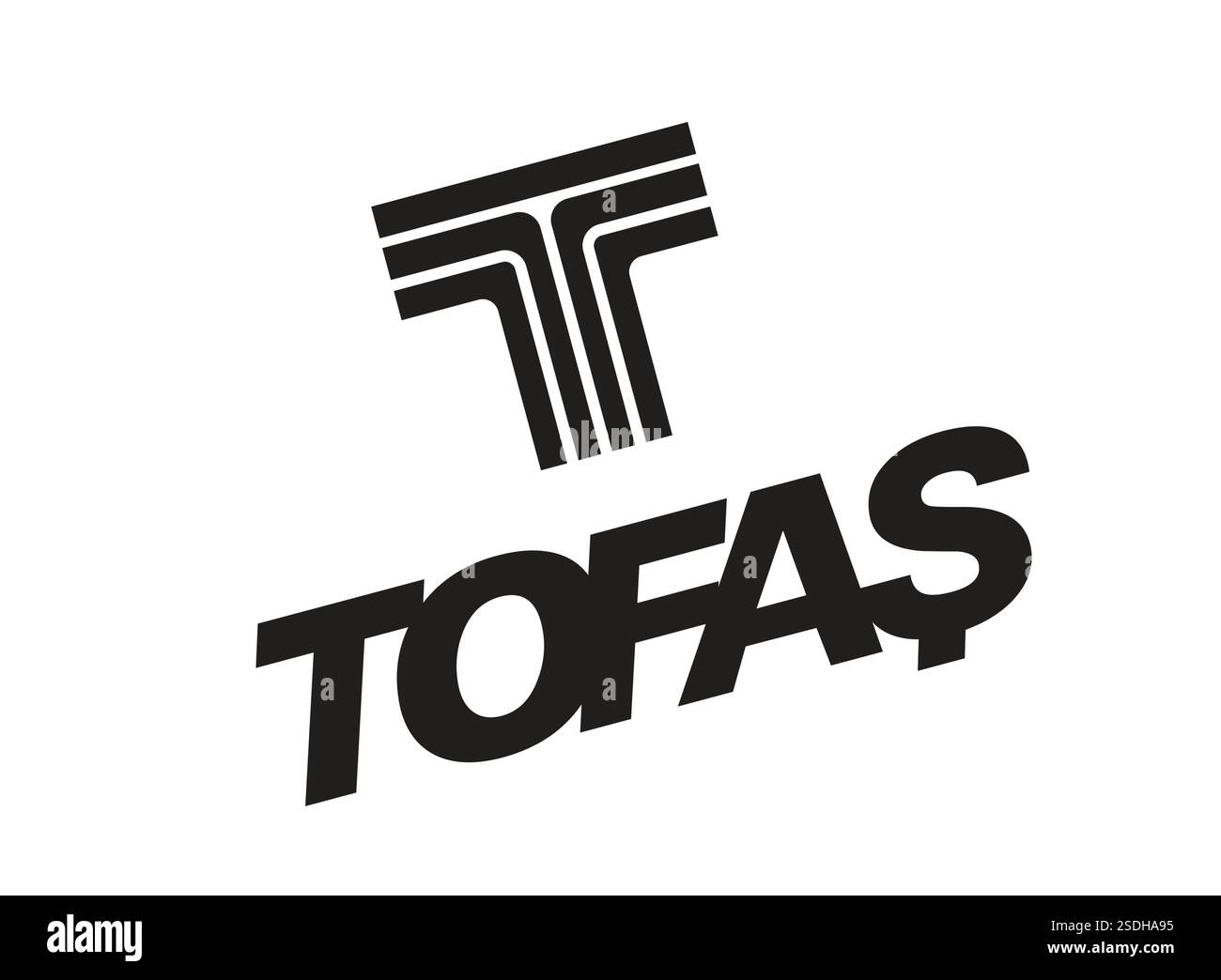 Turned to the left, Tofas logo, Logo Stock Photo - Alamy