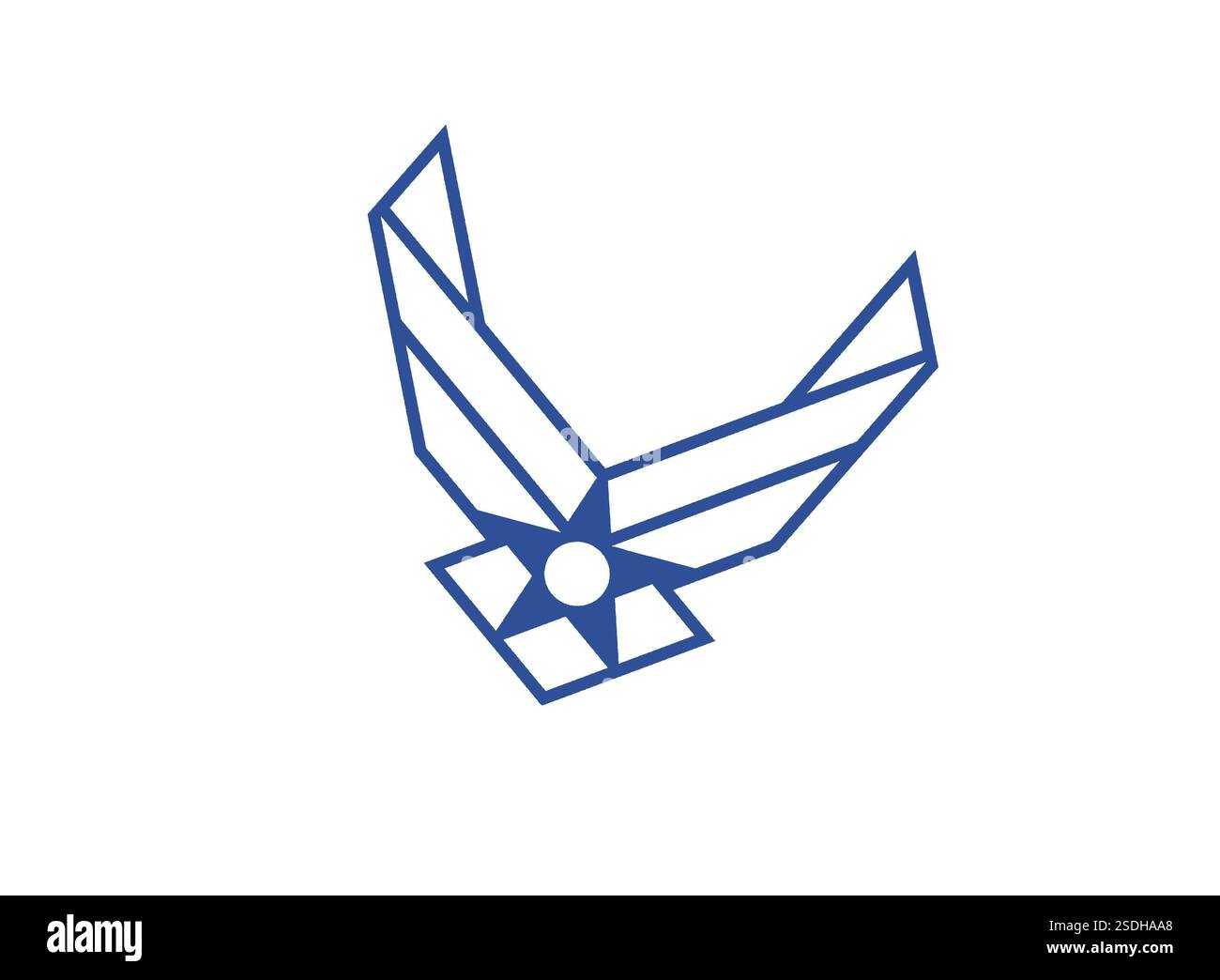 Rotated to right, US Air Force Symbol, Organization, Logo Stock Photo ...
