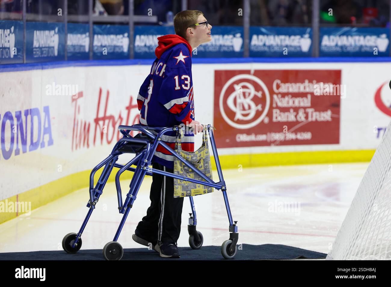 Rochester, New York, USA. 7th Feb, 2025. A Rochester Americans fan ...