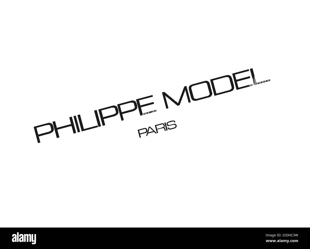 Nach links gedreht, Philippe Model Logo 1, Modeaccessoires, Logo Stock ...