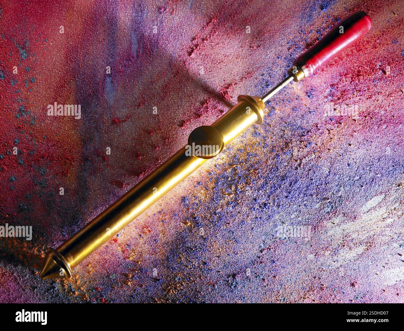 Colors with pichkari for Holi or Phagwa called Festival of Colors Stock ...