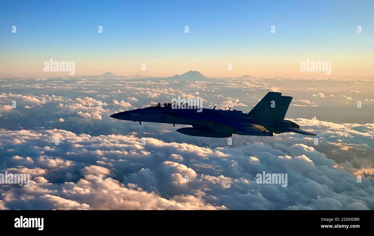 NORTH CASCADES NATIONAL PARK, Wa. (Feb. 9, 2021) An EA-18G Growler ...