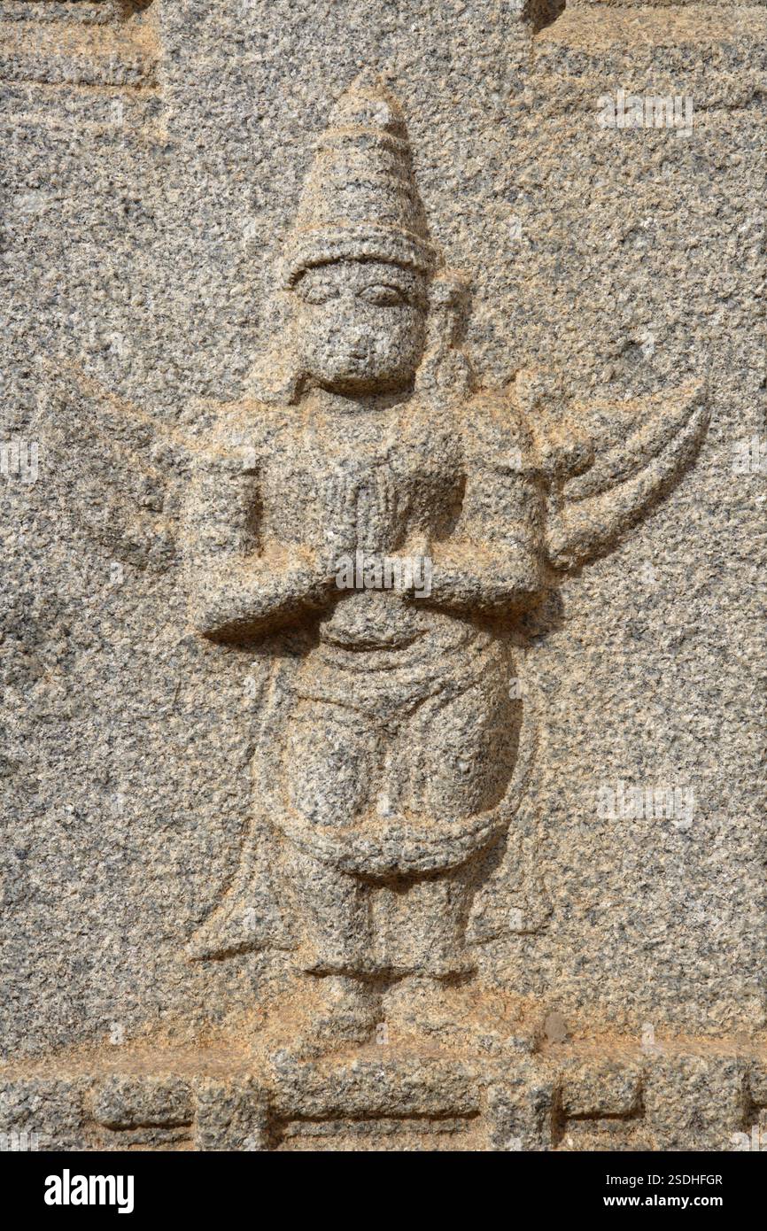Statues at Ramchandra Temple, Hazara Rama, Hampi, Vijayanagara, UNESCO ...