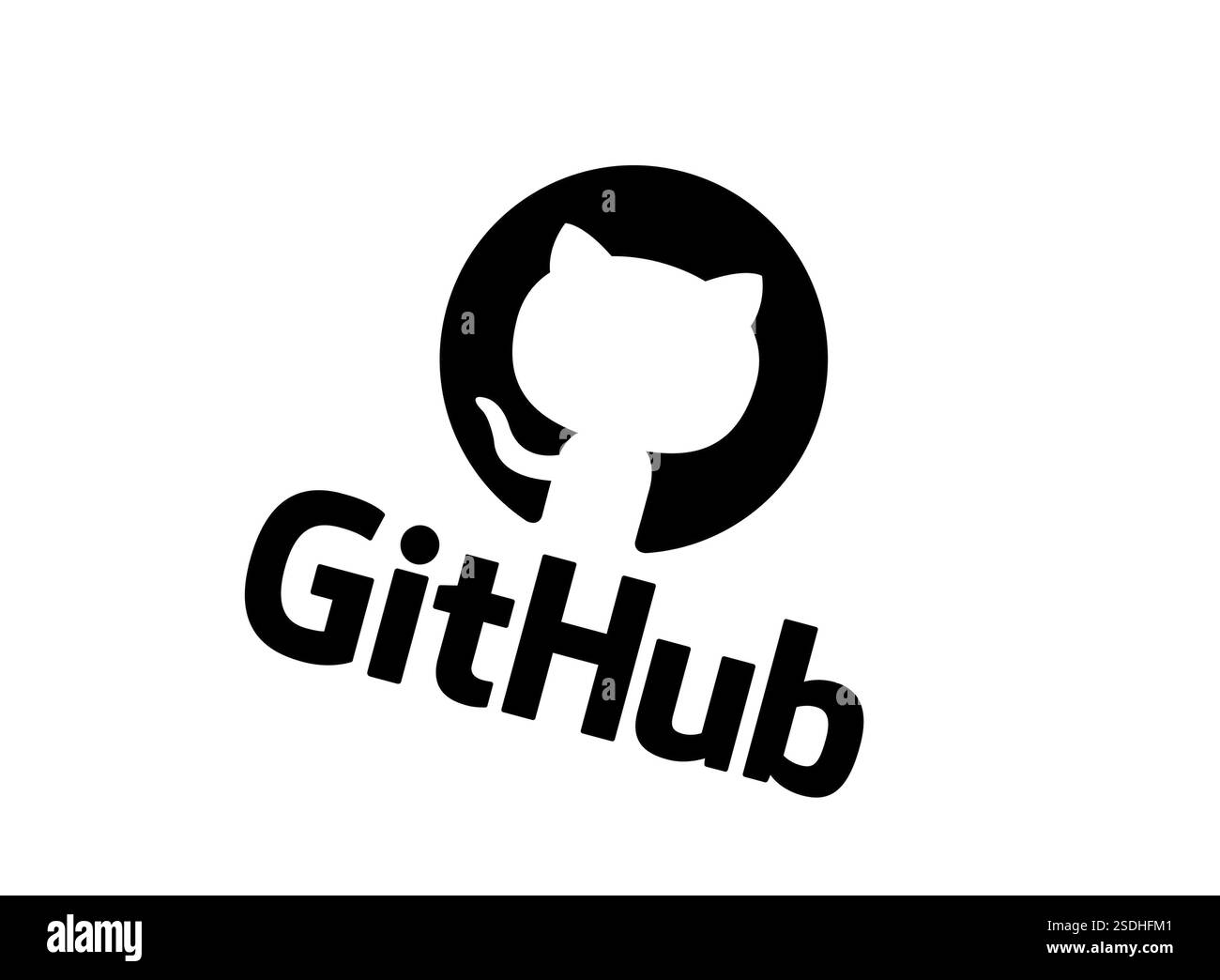 Rotated to right, GitHub logo, Internet, Logo Stock Photo - Alamy