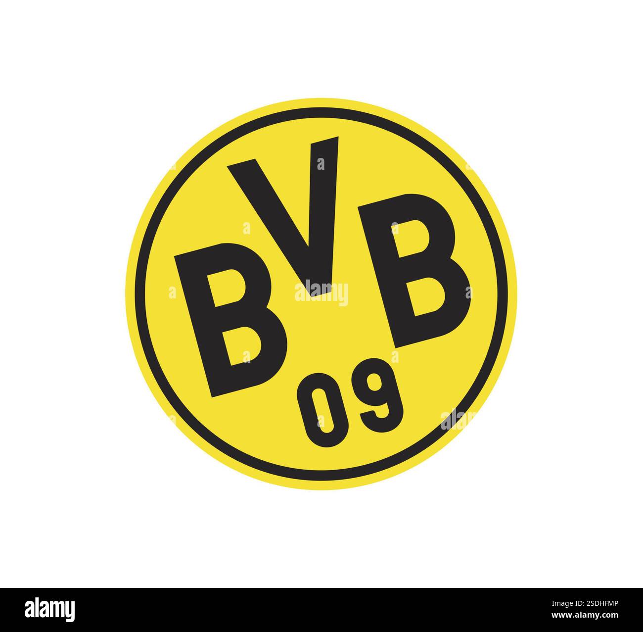 Rotated to left, Color BVB Logo, Soccer, Logo Stock Photo - Alamy