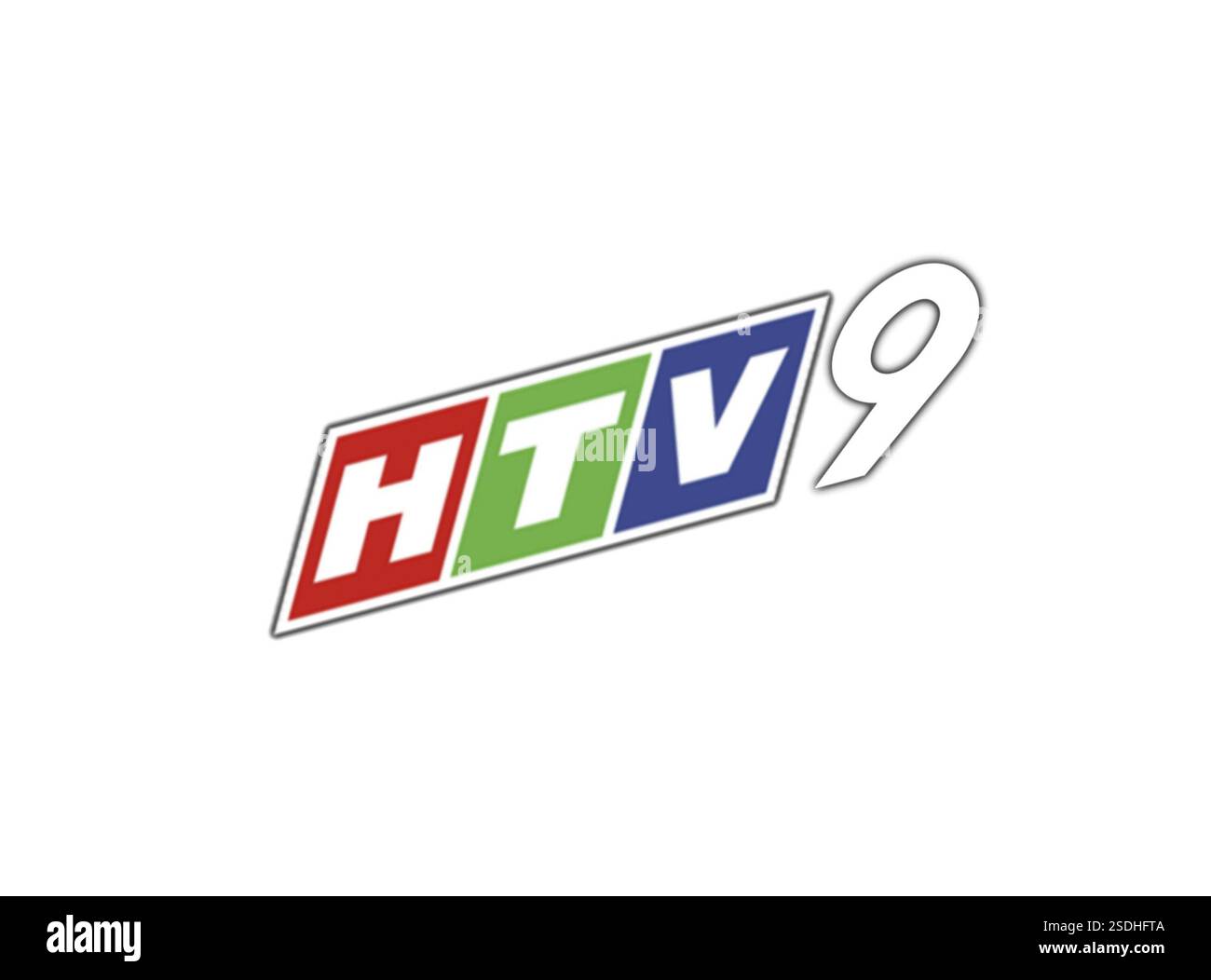 Turned to the left, HTV9 Logo, Logo Stock Photo - Alamy