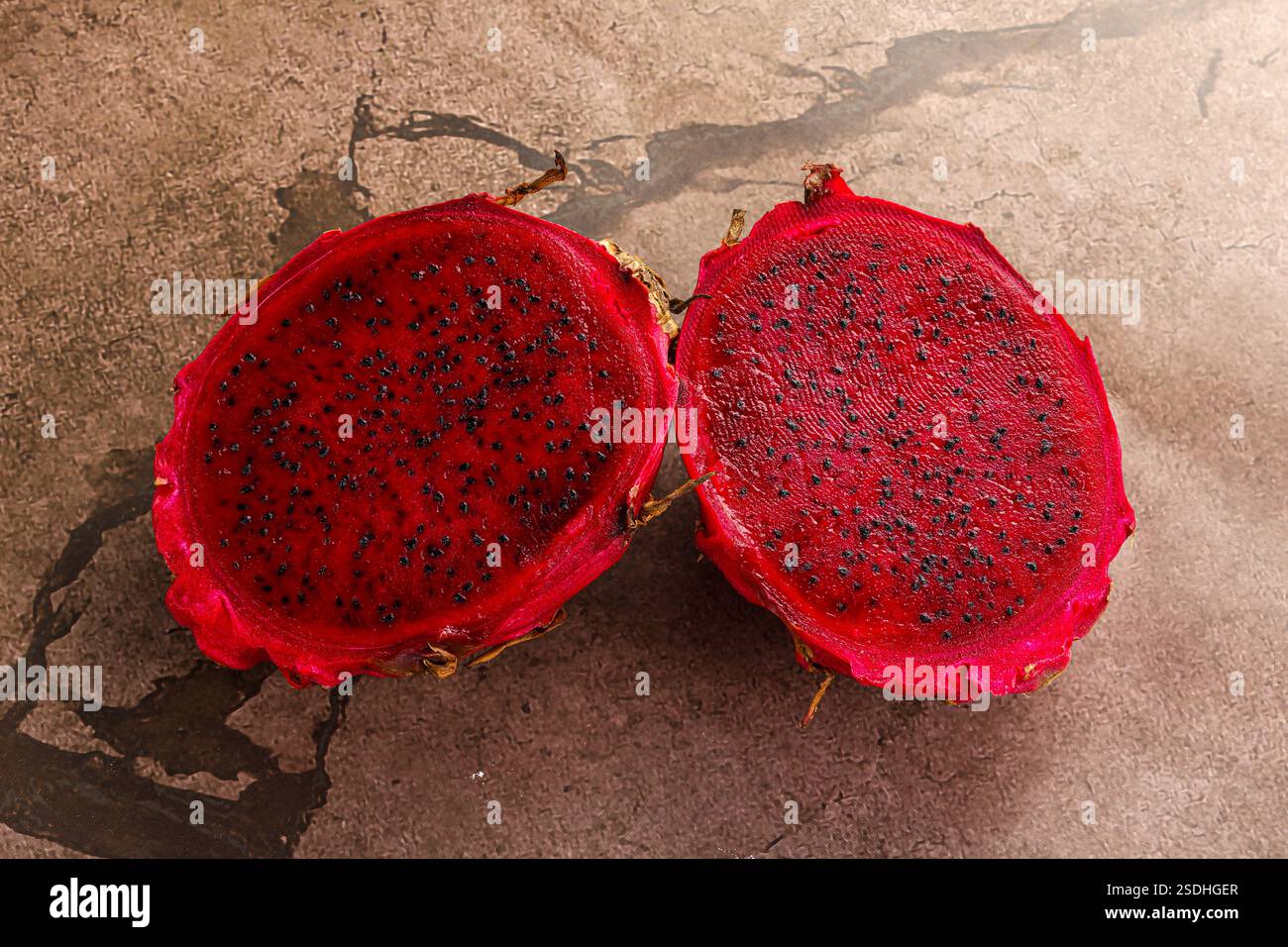 Raw sweet red dragon fruit - pitahaya Stock Photo - Alamy