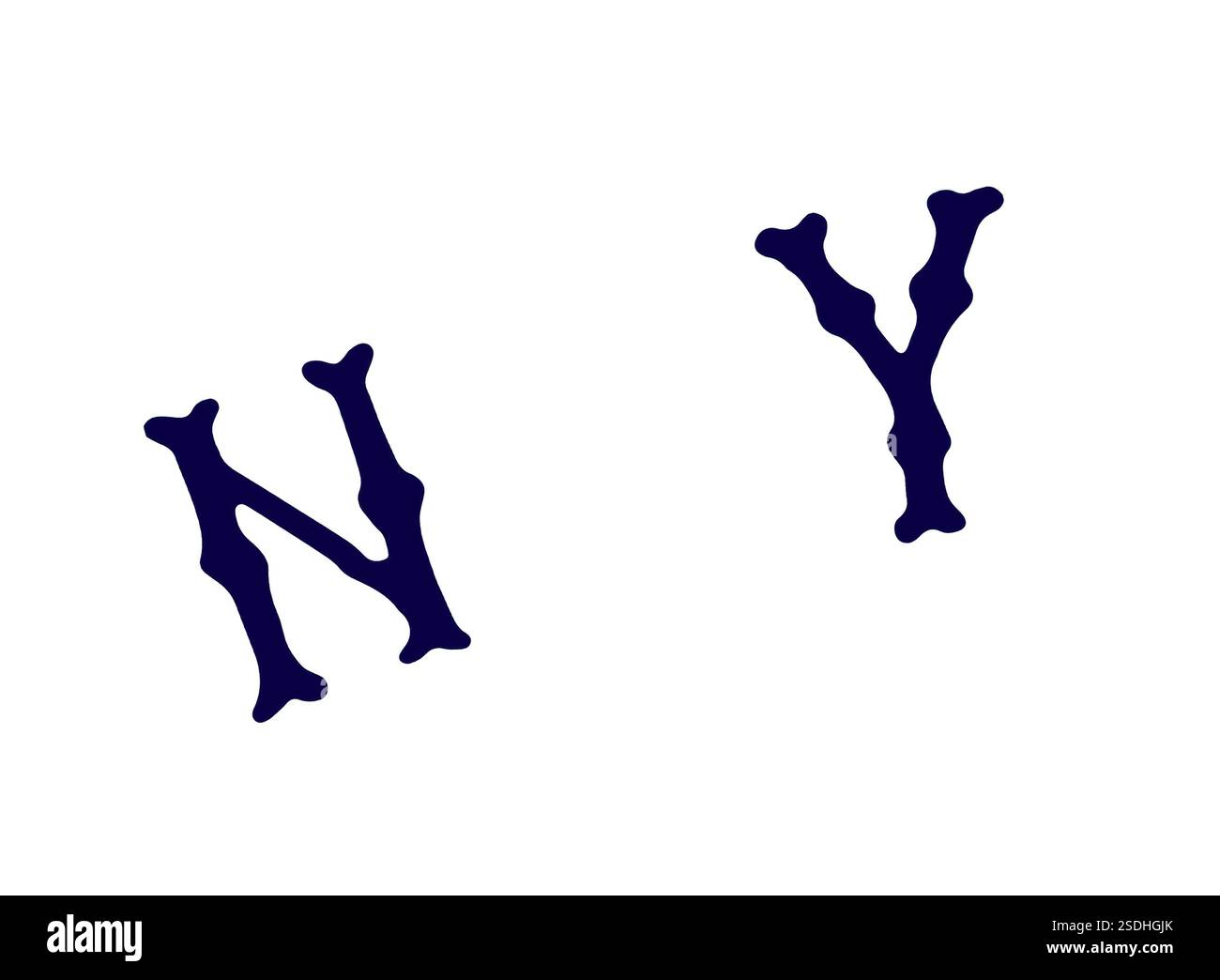 Rotated to left, New York Yankees Logo 1908, Baseball, Old Logo from ...