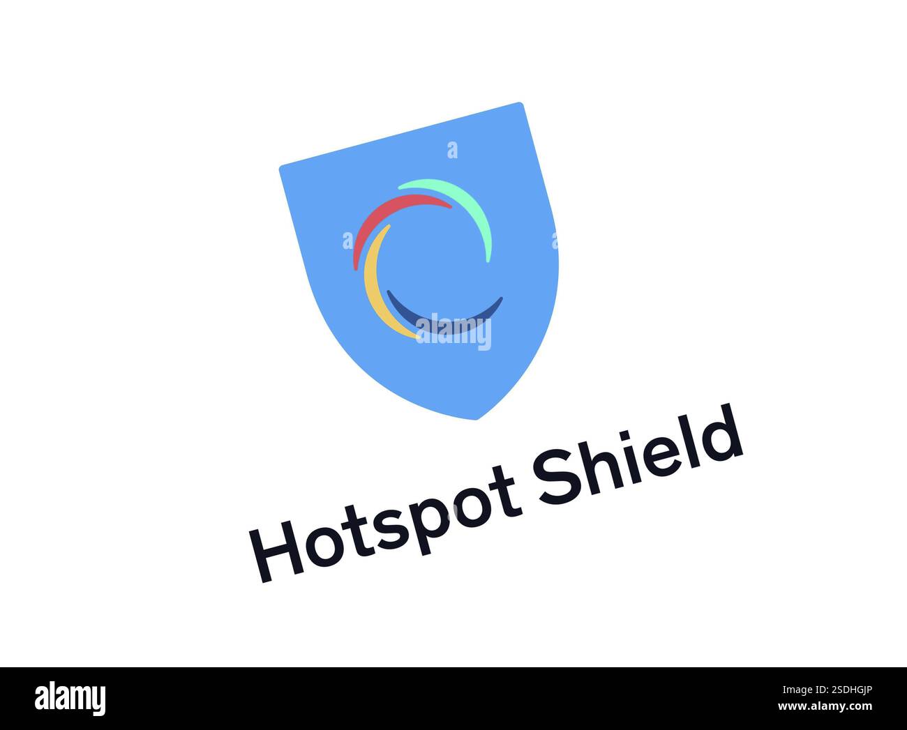 Turned to the left, Hotspot Shield logo, logo Stock Photo - Alamy