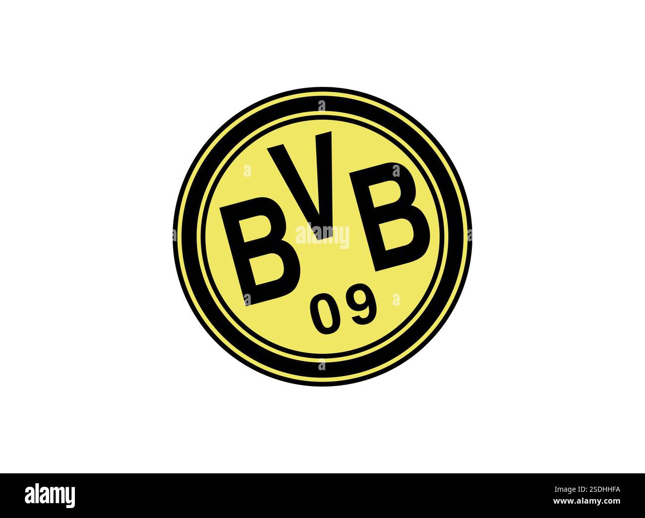 Rotated to left, BVB Logo 1978, Soccer, Old Logo from 1978 Stock Photo ...