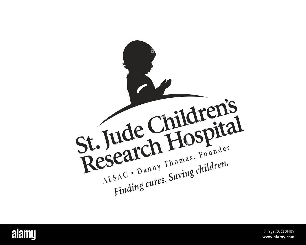 Nach links gedreht, St. Jude Logo 2002, Andere Unternehmen, Historisches Logo von 2002 Stock ...