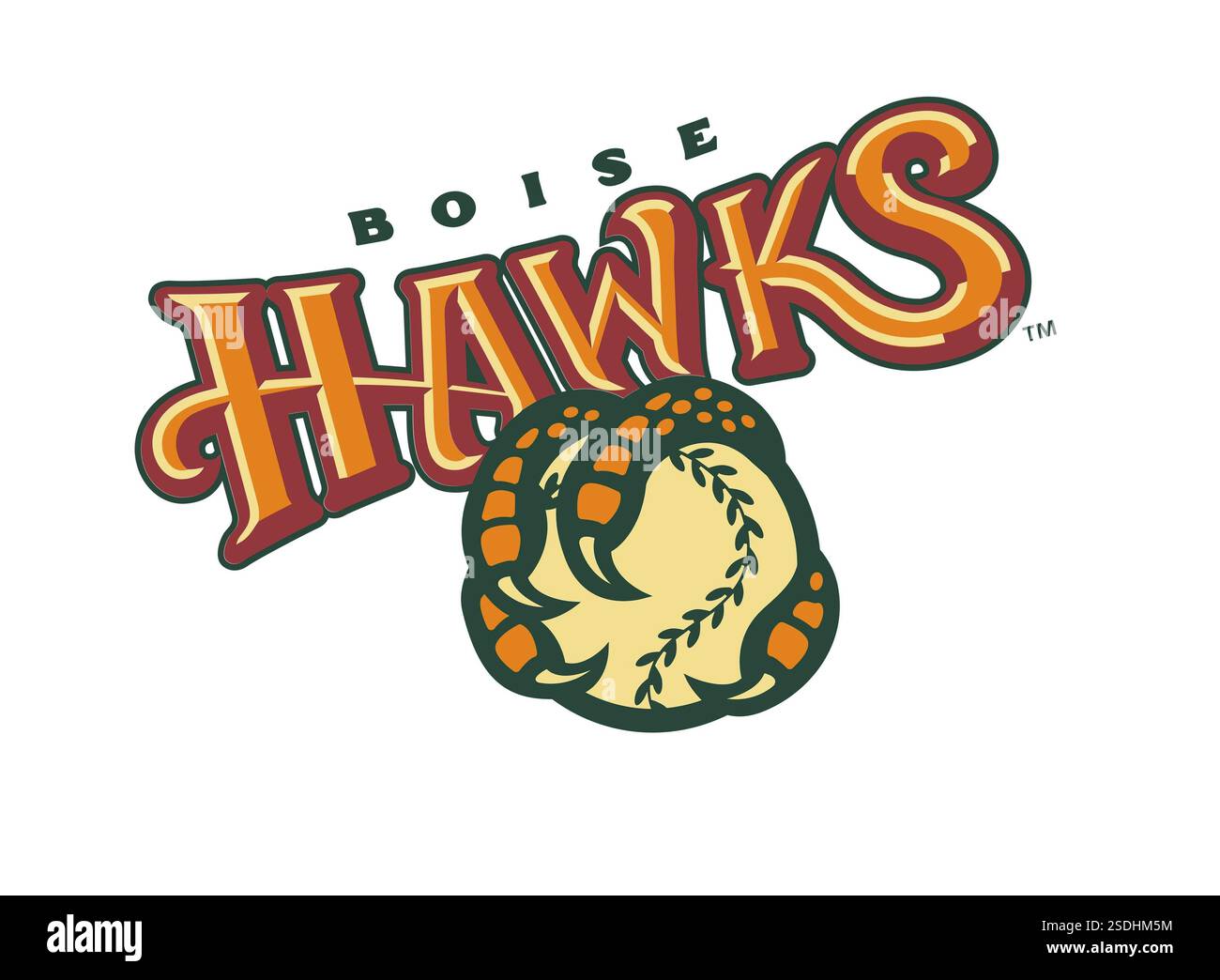 Rotated to left, Boise Hawks logo, Baseball, Logo Stock Photo - Alamy