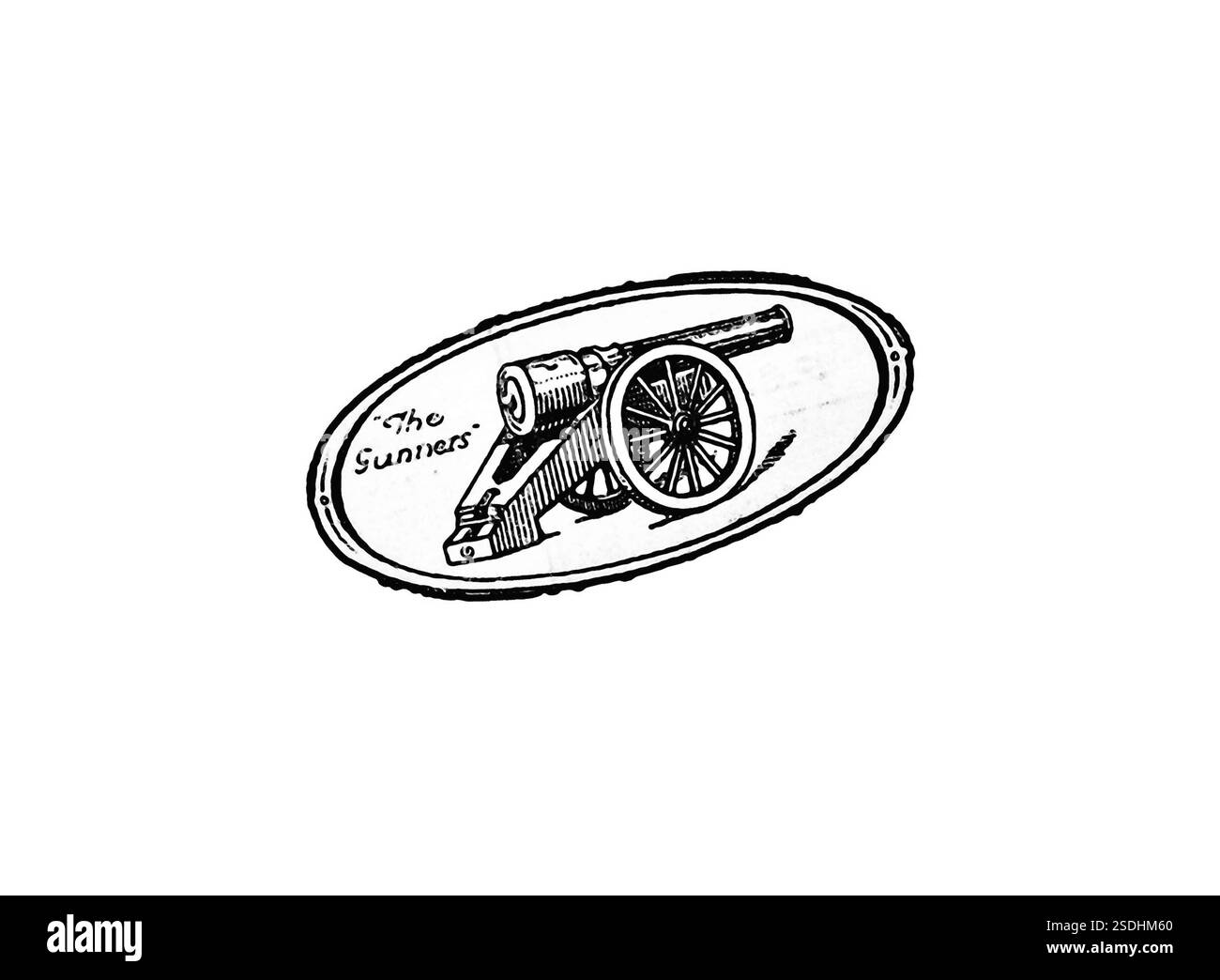 Rotated to left, Arsenal Logo 1922, Soccer, Old Logo from 1922 Stock ...