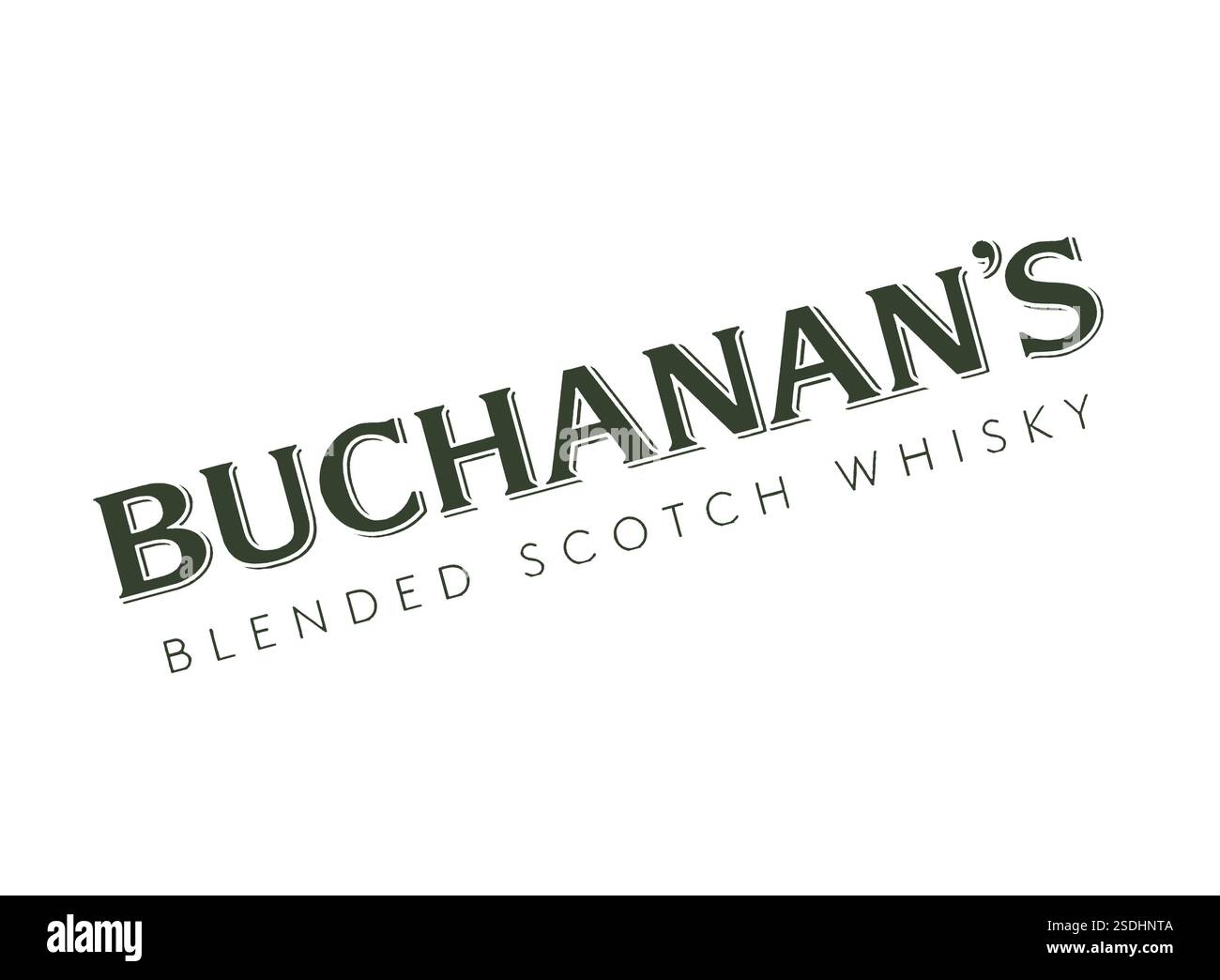 Rotated to left, Buchanans Scotch Whisky Logo, Drink, Logo Stock Photo ...