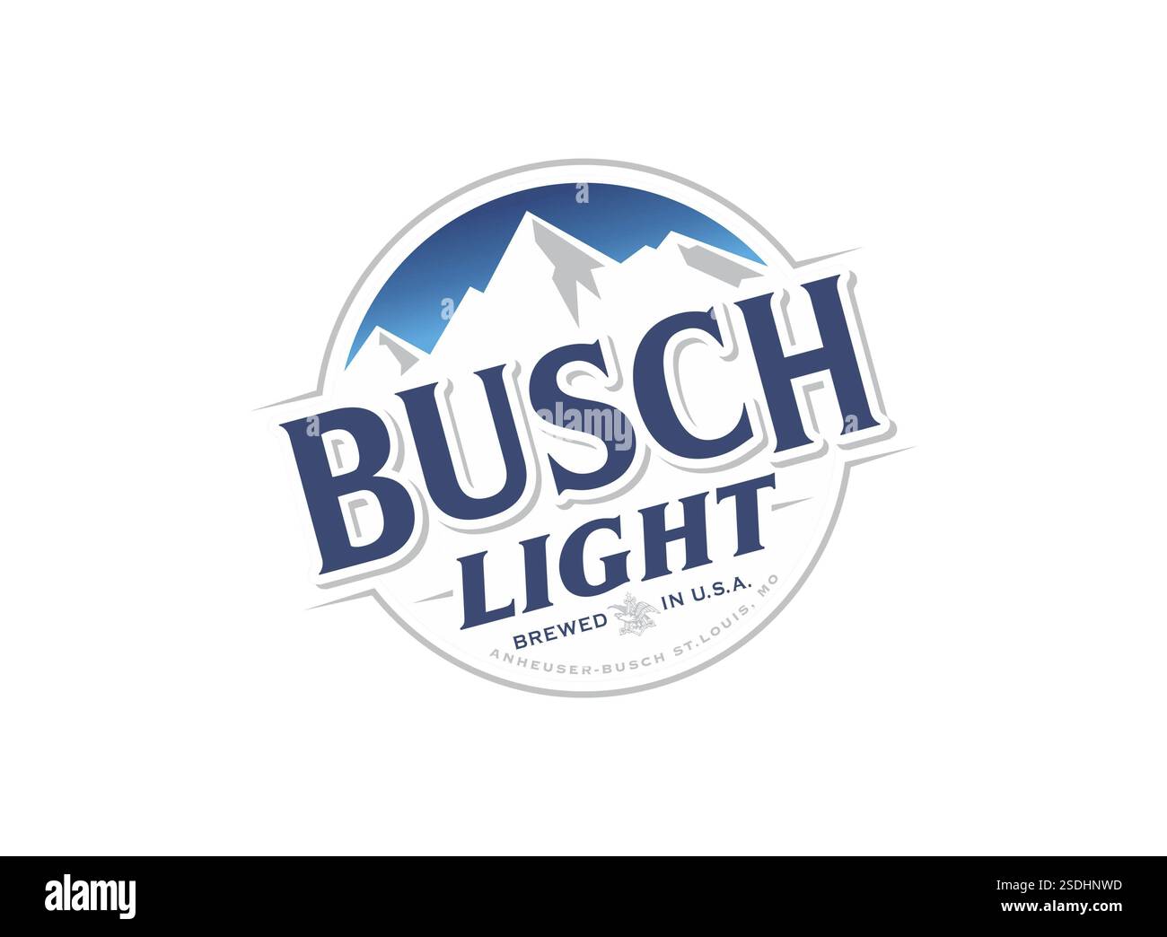 Rotated to left, Busch Light logo, Logo Stock Photo - Alamy
