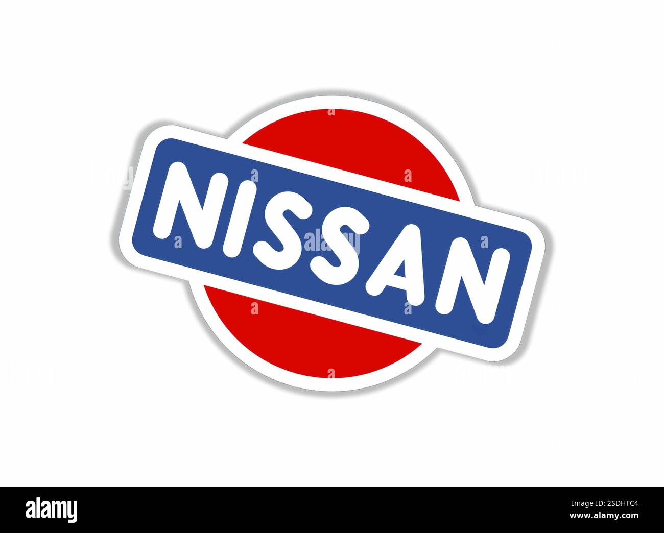 Rotated to right, Nissan Logo 1933, Car, Historic Logo from 1933 Stock ...