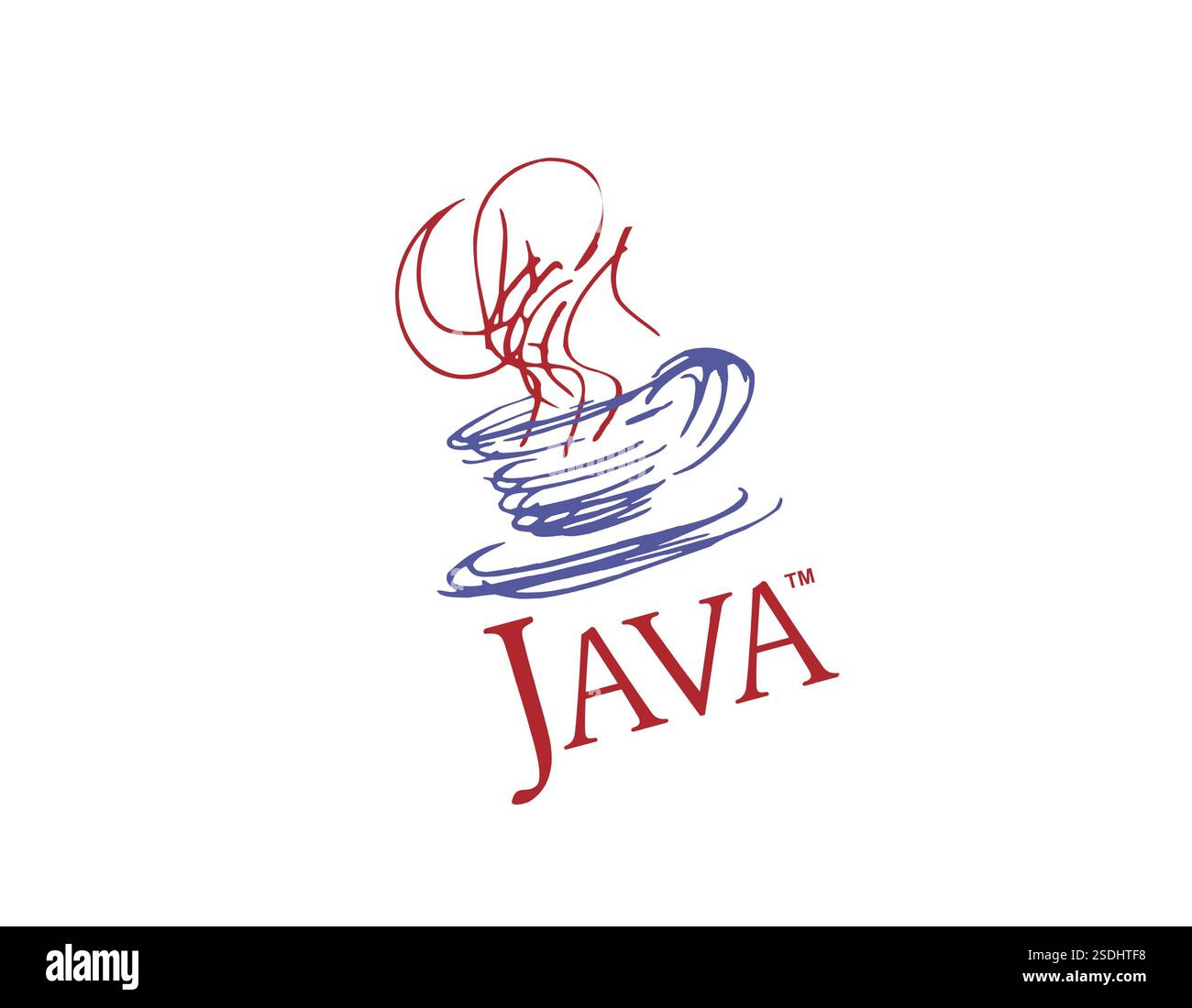 Rotated to left, Java Logo 1996, Software, Old Logo from 1996 Stock ...