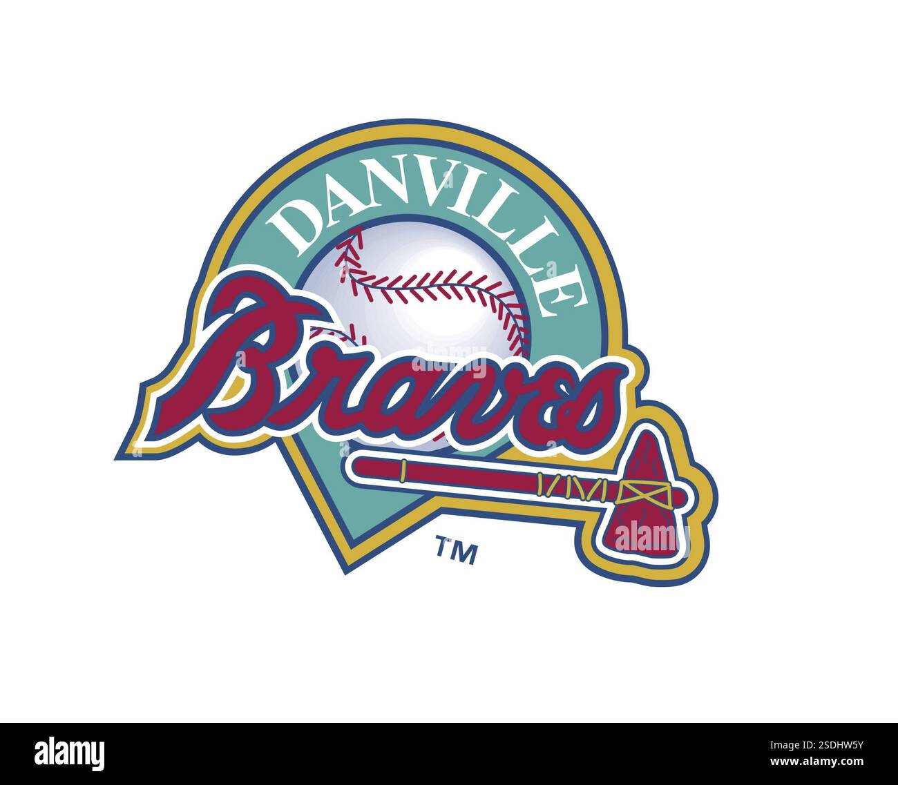Rotated to right, Danville Braves Logo 1993, Baseball, Old Logo from ...