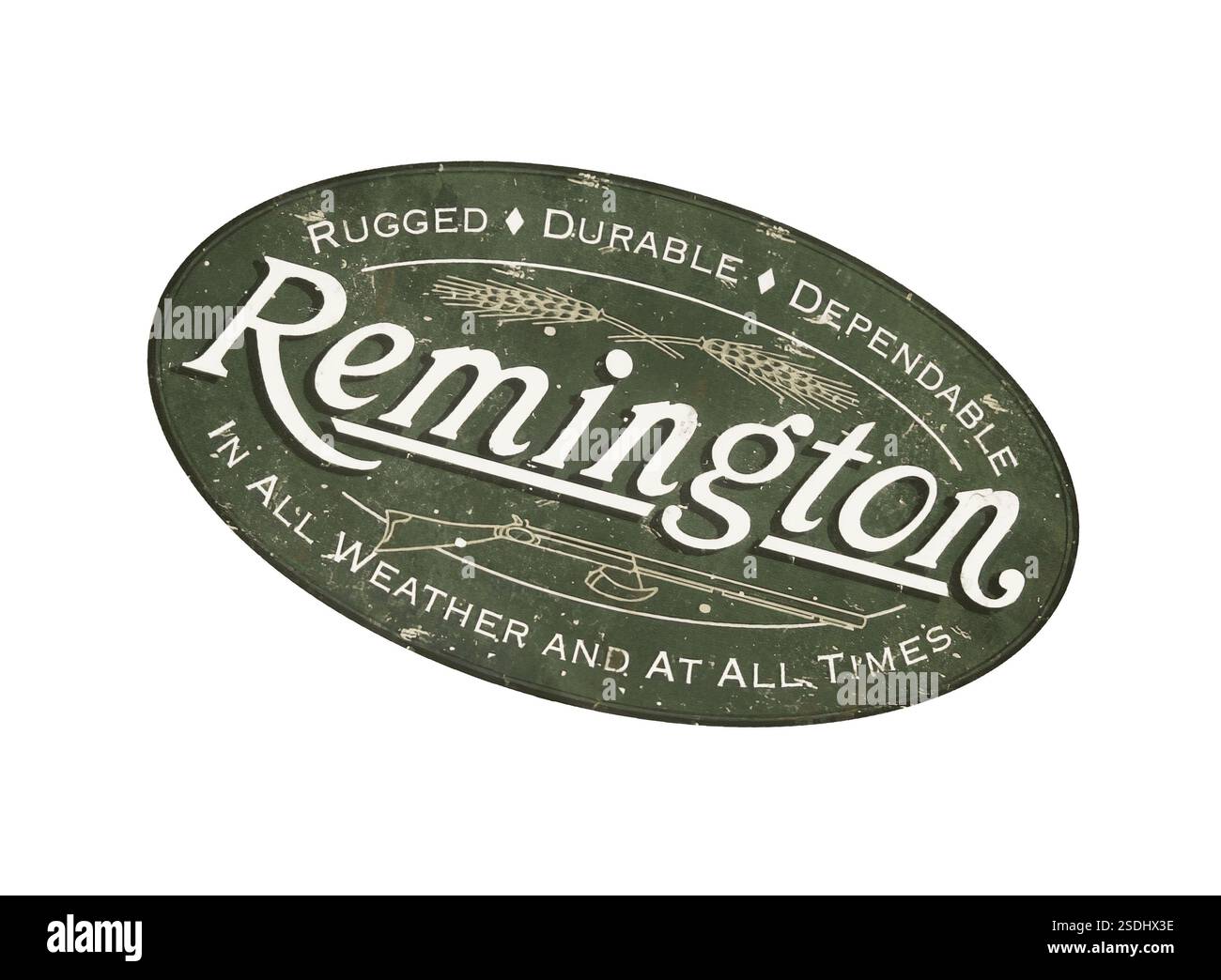 Rotated to right, Remington Logo old, Logo Stock Photo - Alamy
