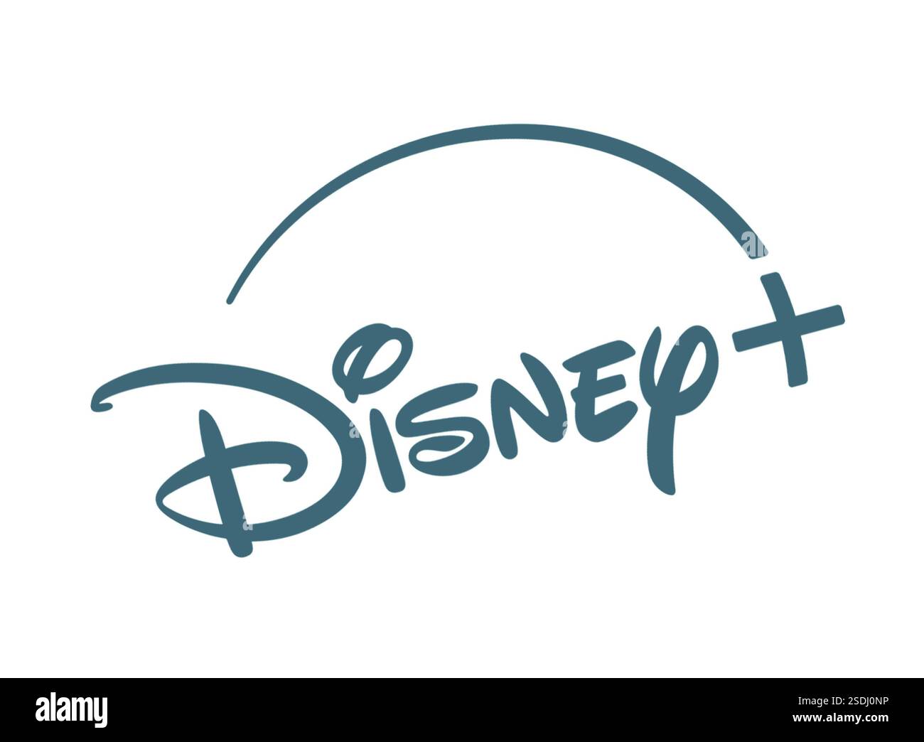 Rotated to left, Disney Plus Logo, Logo Stock Photo - Alamy