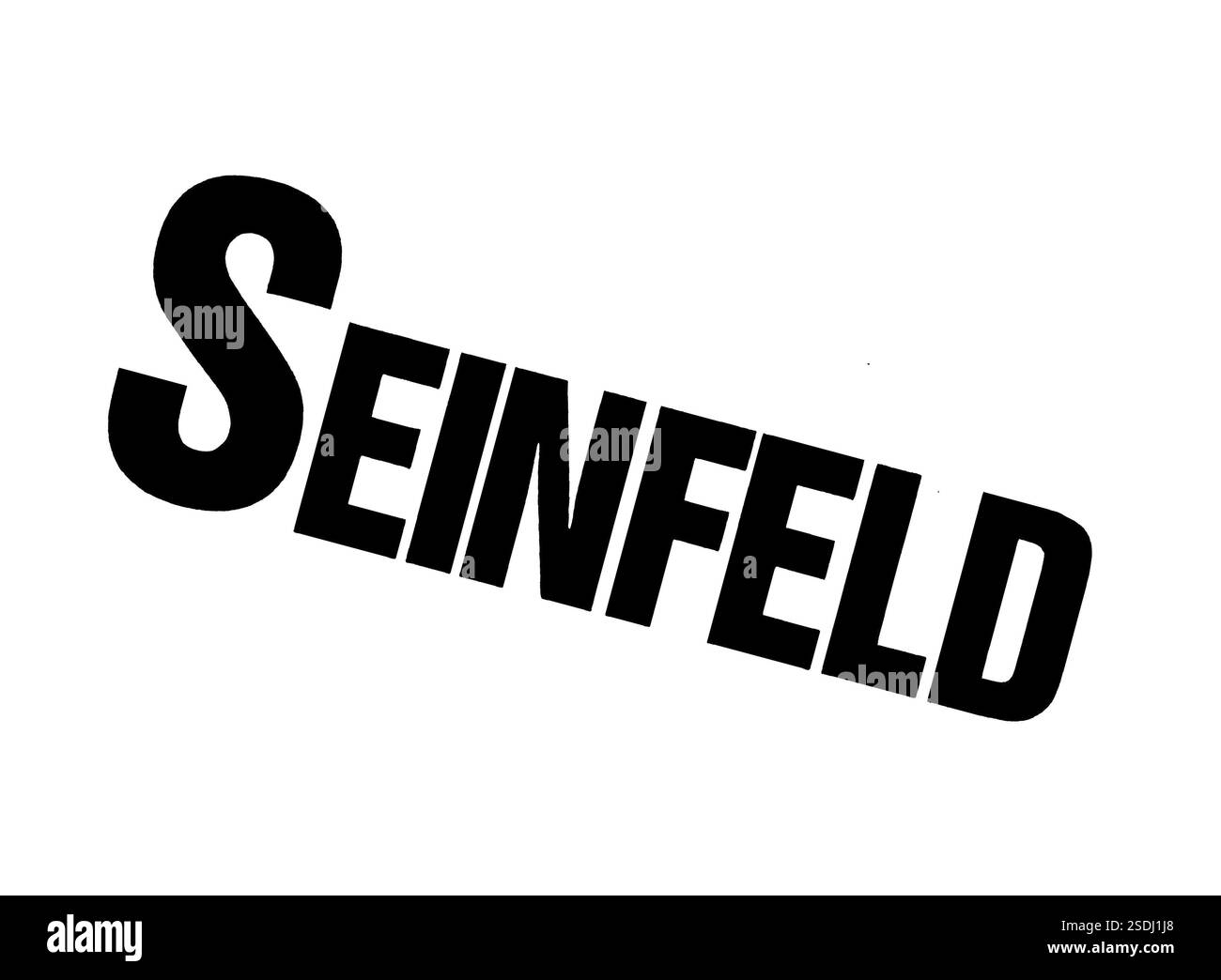 Rotated to right, Seinfeld Logo 1990, Historic Logo from 1990 Stock ...