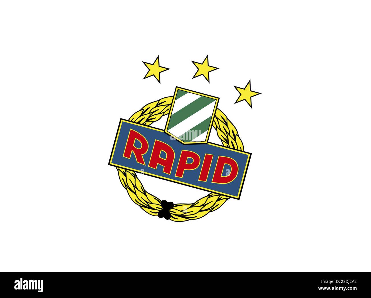 Rotated to right, SK Rapid Wien Logo, Soccer, Logo Stock Photo - Alamy