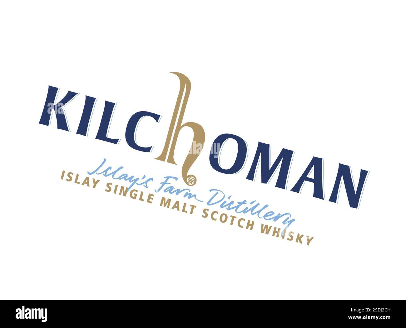 Rotated to right, Kilchoman Logo, Logo Stock Photo - Alamy