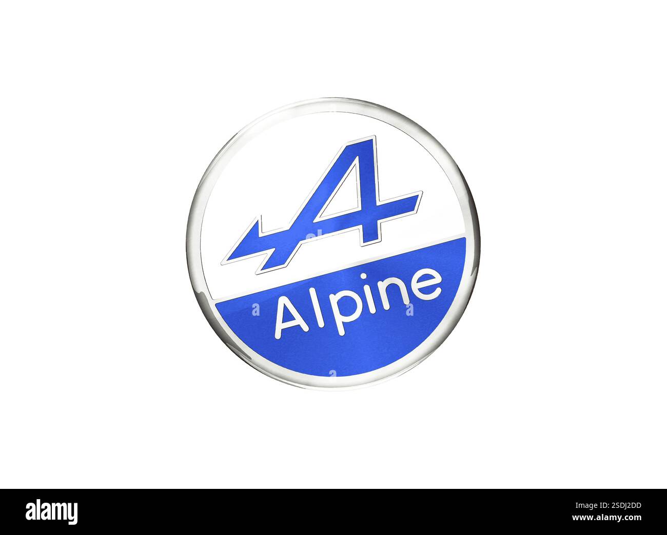 Rotated to left, Alpine Motor Logo 1954, Car, Old Logo from 1954 Stock ...