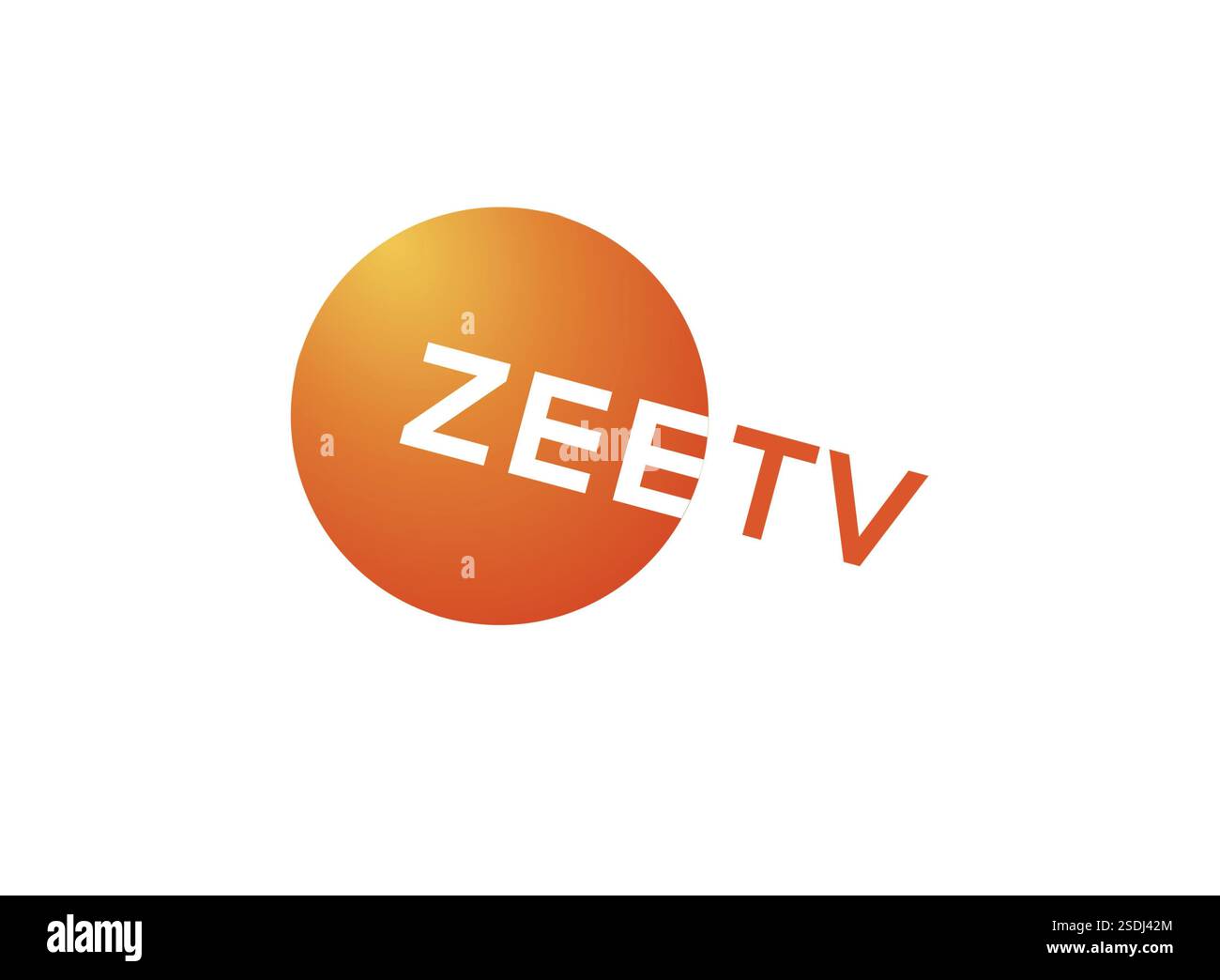 Turned to the right, Zee TV Logo, Logo Stock Photo - Alamy