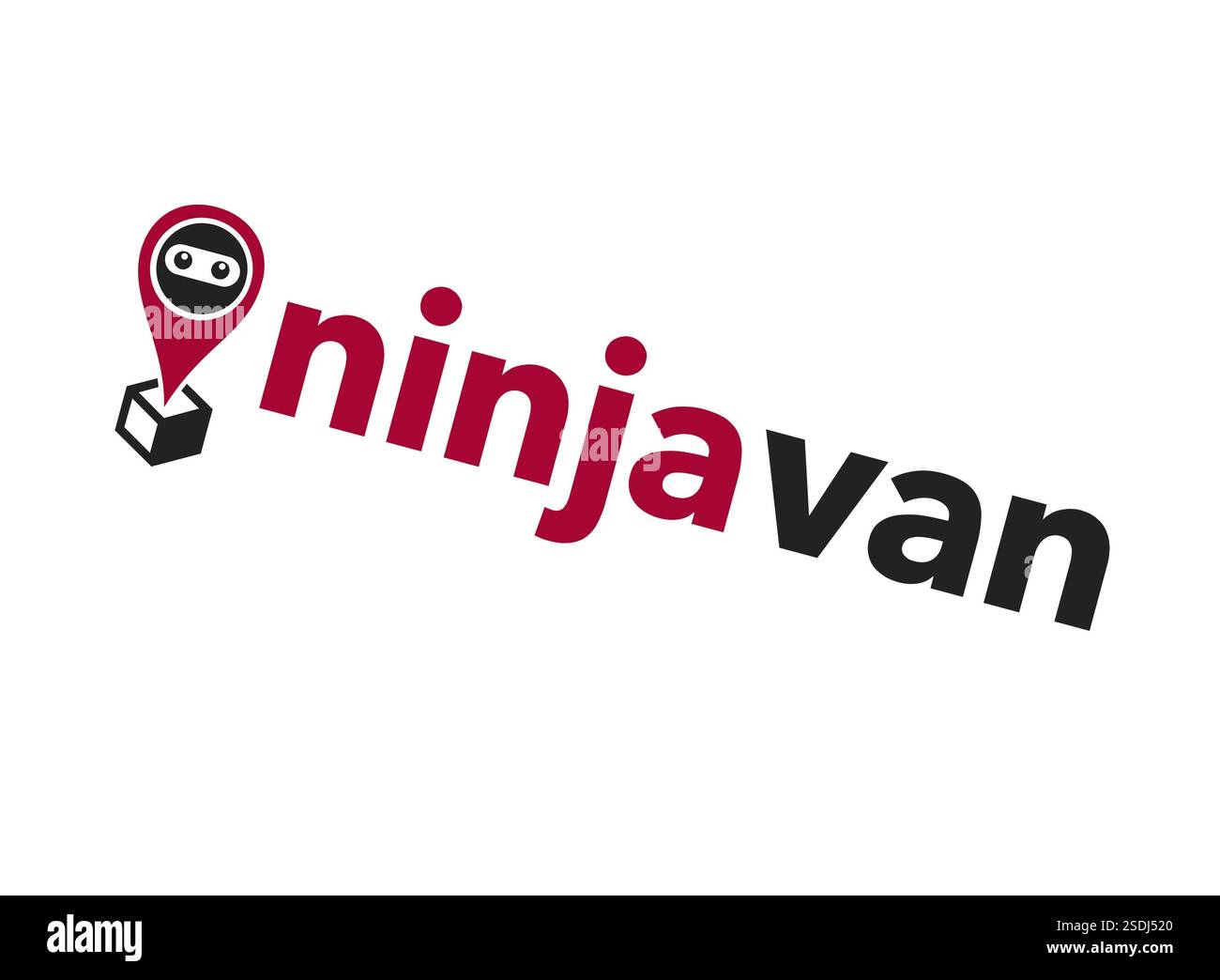 Rotated to right, Ninja Van Logo, Organization, Logo Stock Photo - Alamy