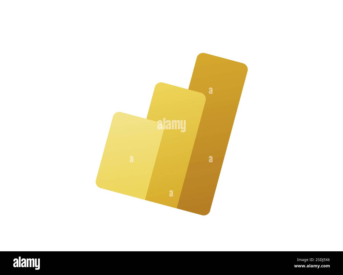 Rotated to right, Microsoft Power BI Logo, Software, Logo Stock Photo ...