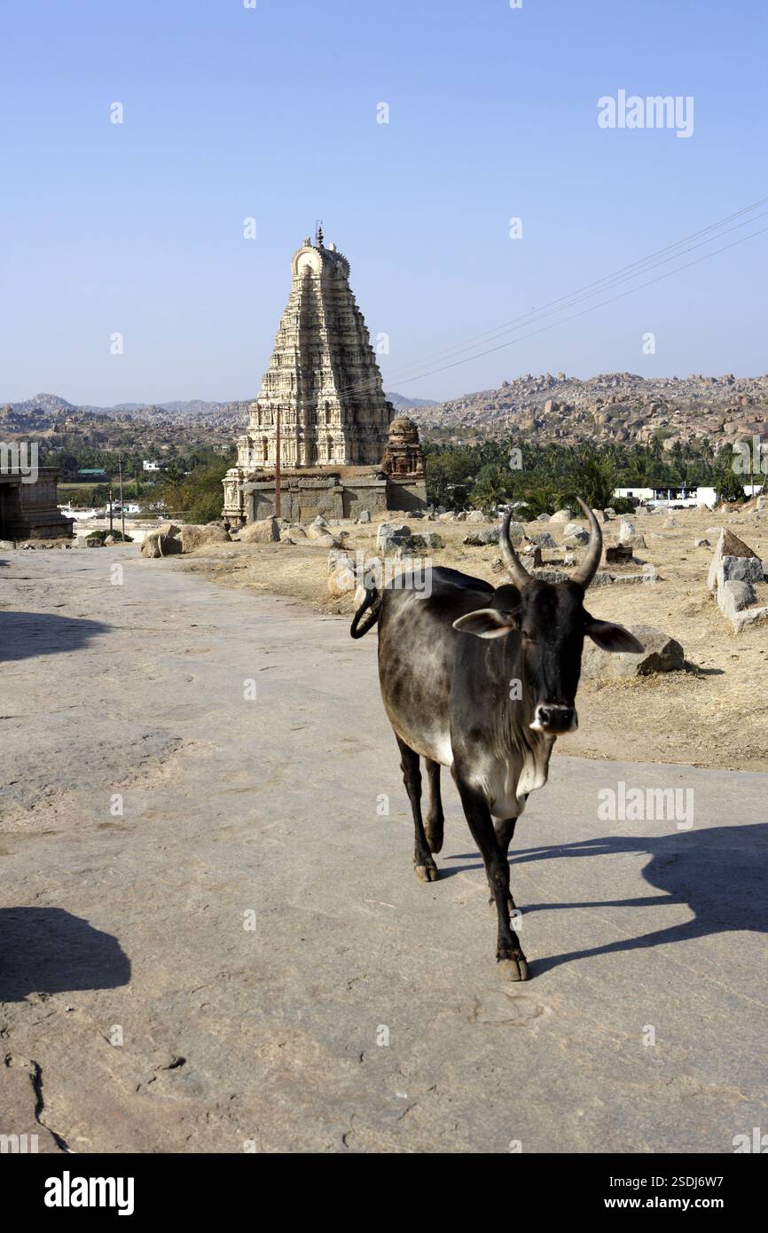 Virupaksha Temple, Hampi, UNESCO World Heritage site, Deccan plateau ...