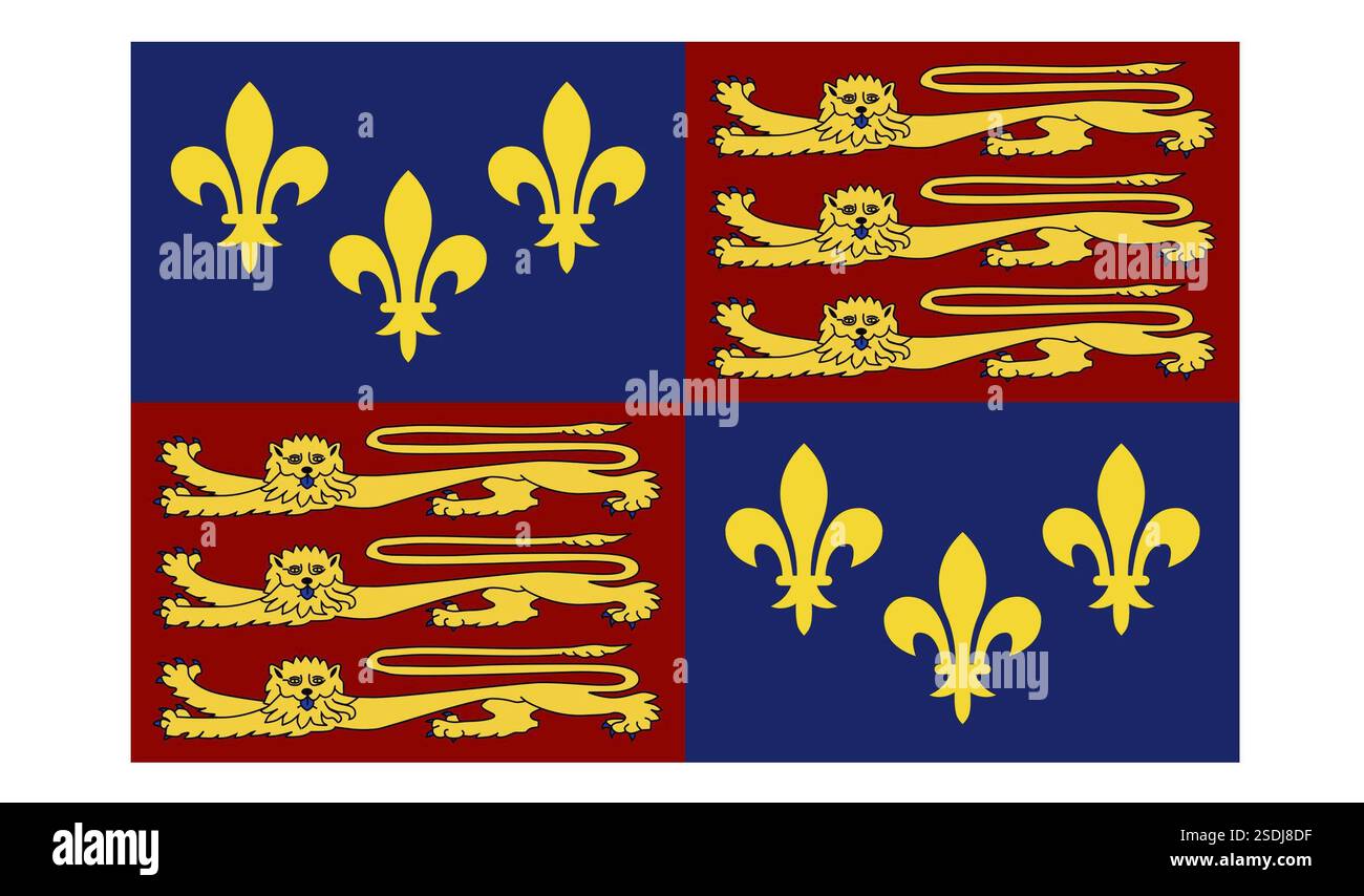 Flag of the United Kingdom 1406 1603, Historical logo from 1603 Stock ...