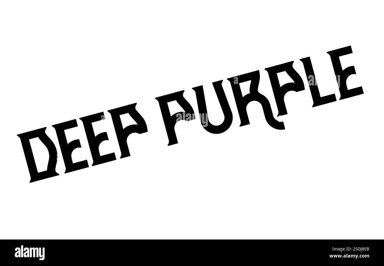 Rotated to left, Deep Purple logo, Music, Logo Stock Photo - Alamy