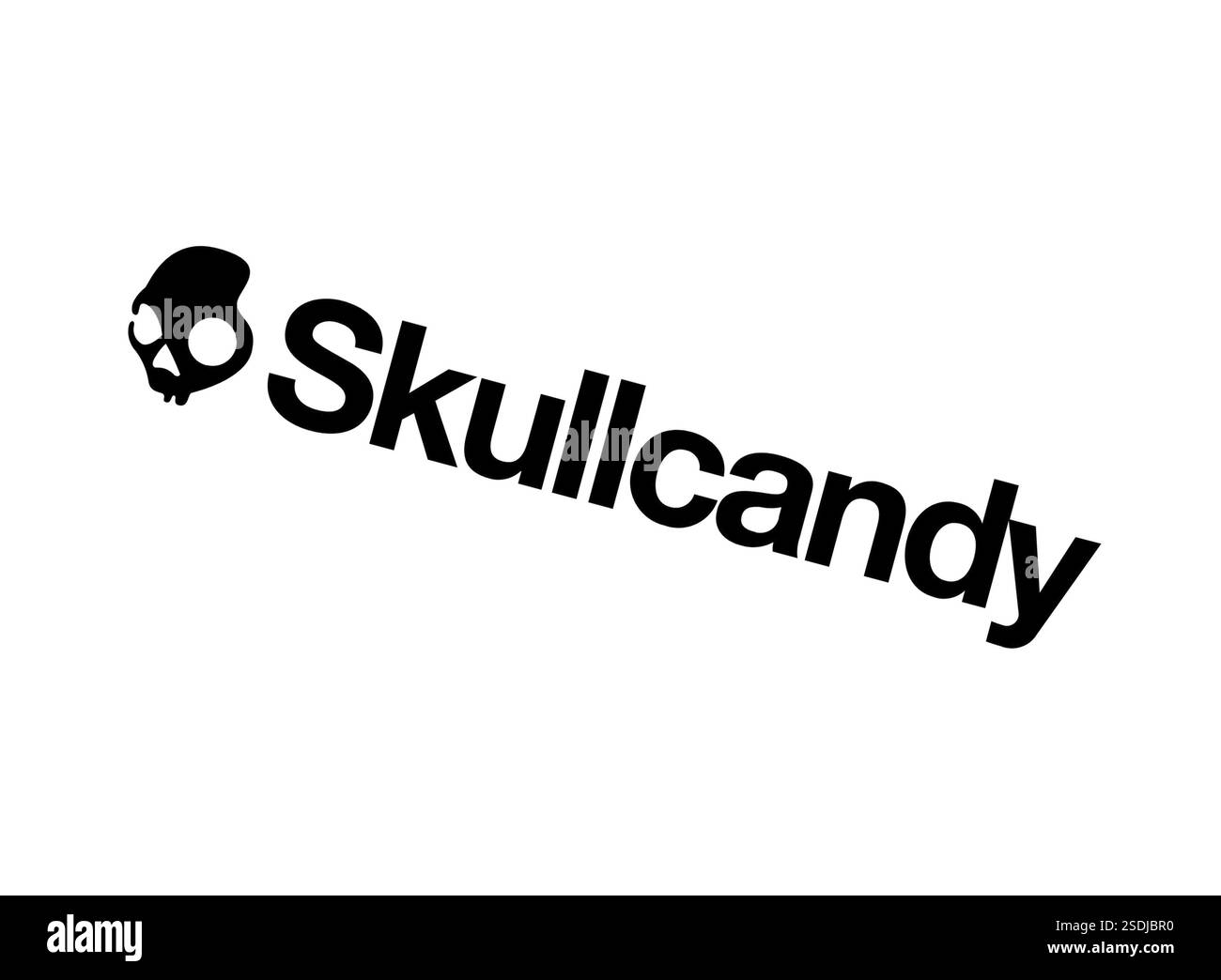 Rotated to right, Skullcandy logo, Electronics, Logo Stock Photo - Alamy